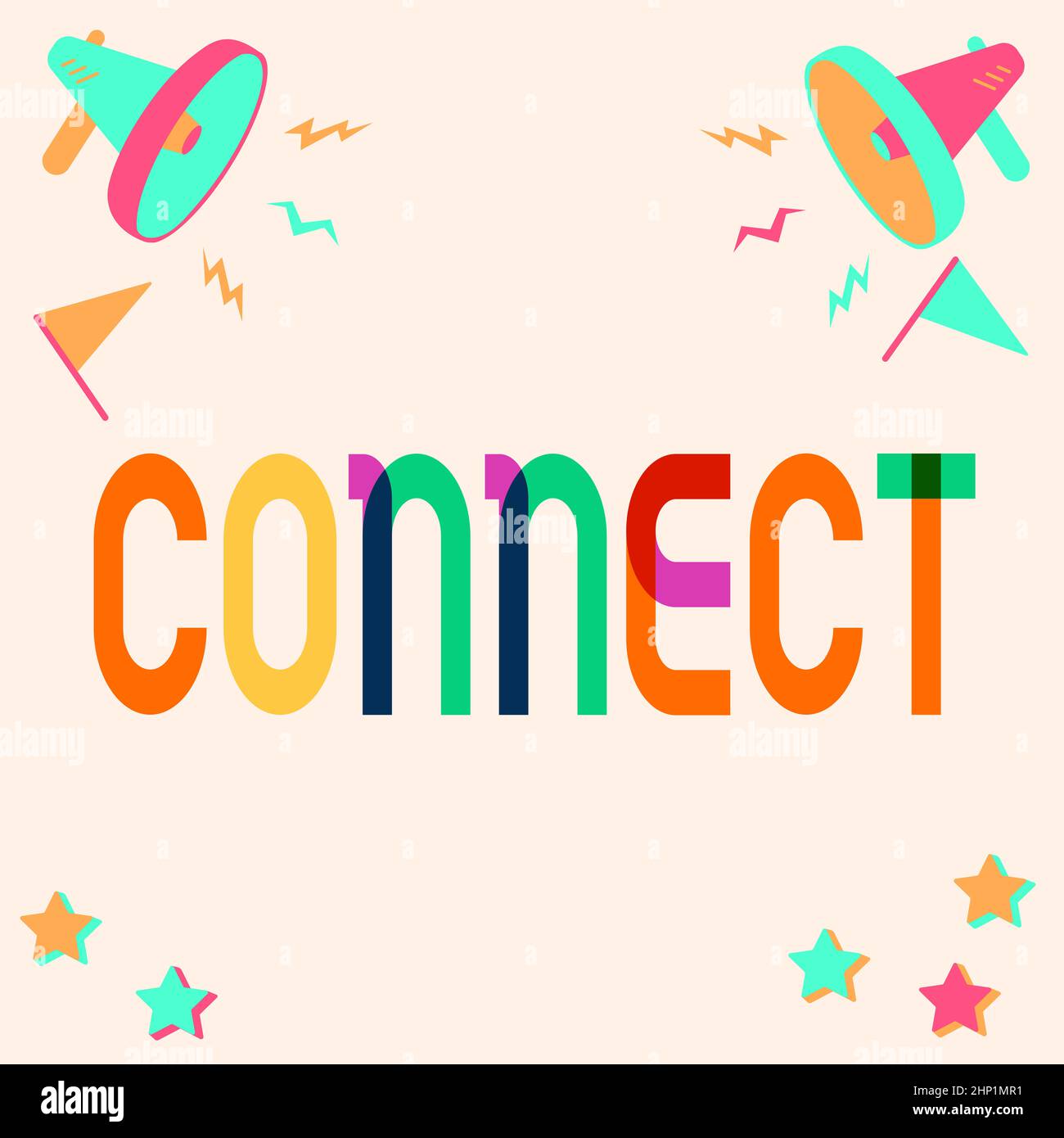 Inspiration showing sign Connect, Word Written on Being together ...