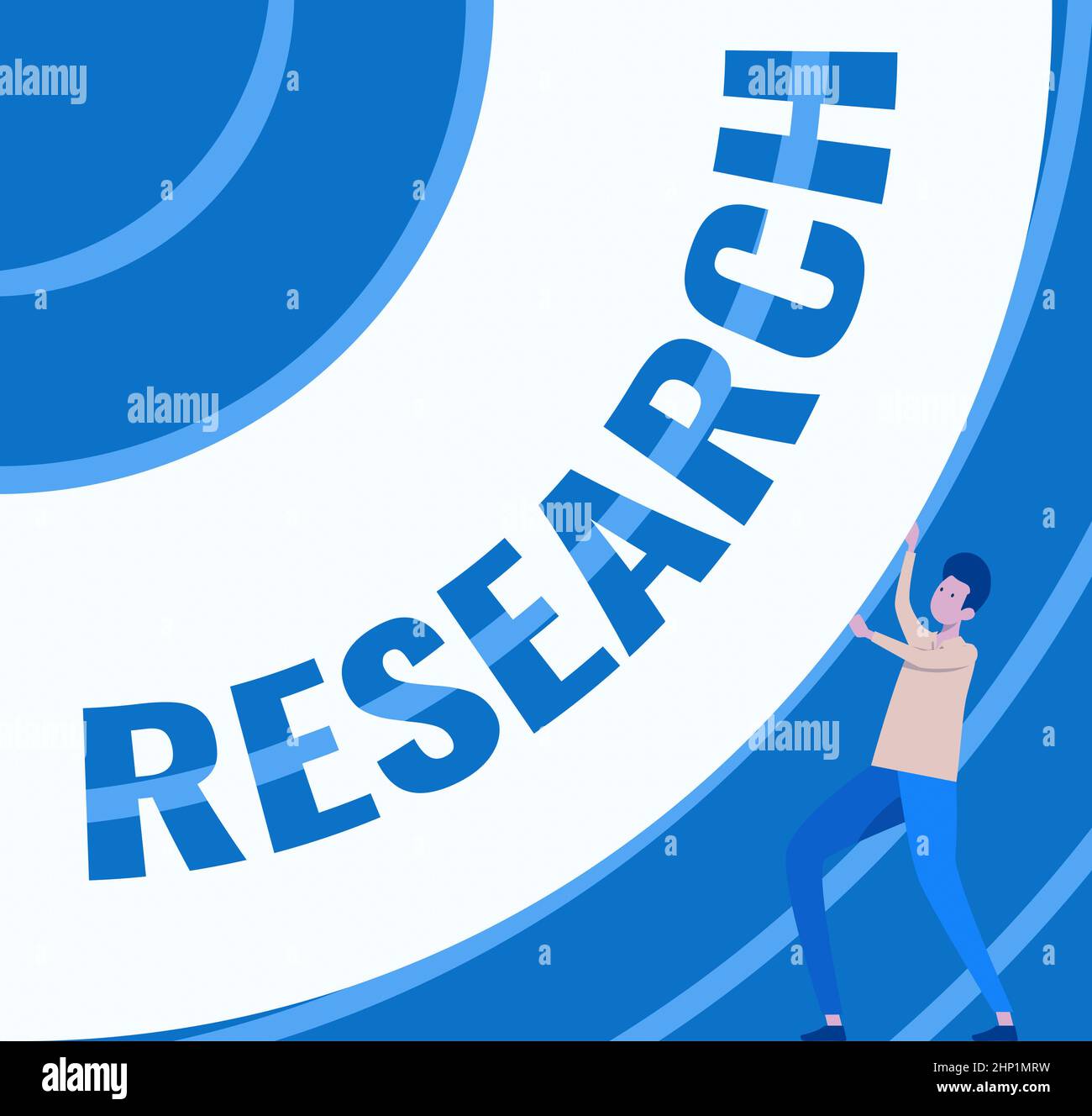 Text caption presenting Research, Concept meaning systematic ...