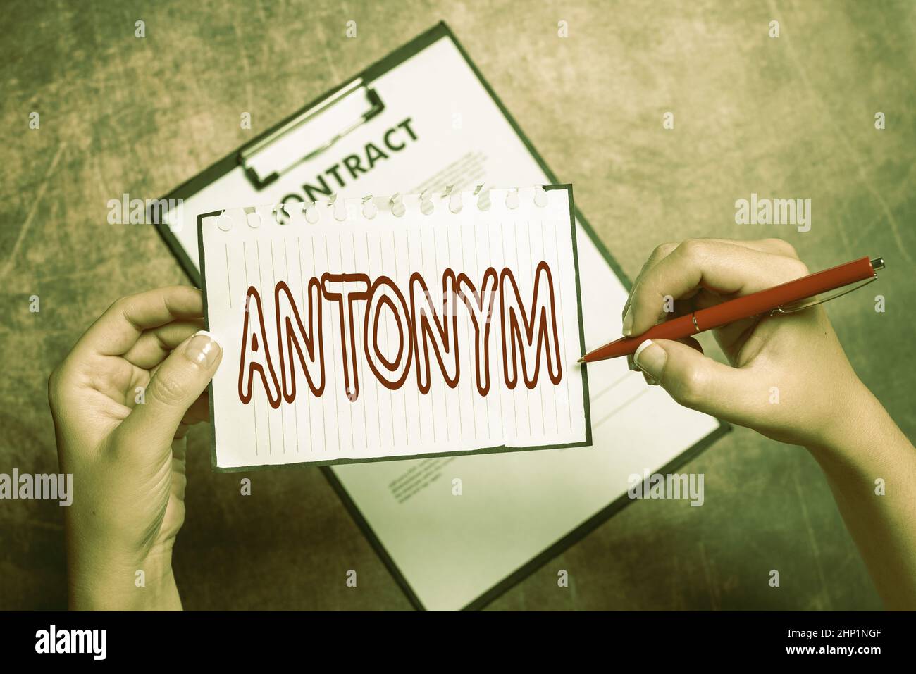 Inspiration showing sign Antonym, Business overview word or phrase ...