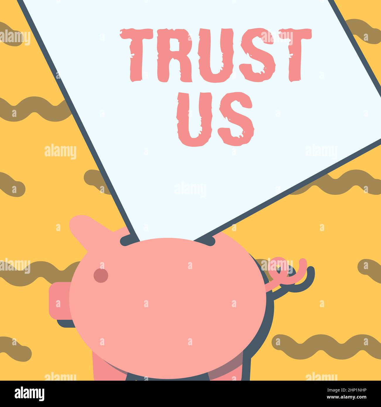 Conceptual display Trust Us, Business concept to believe that someone ...