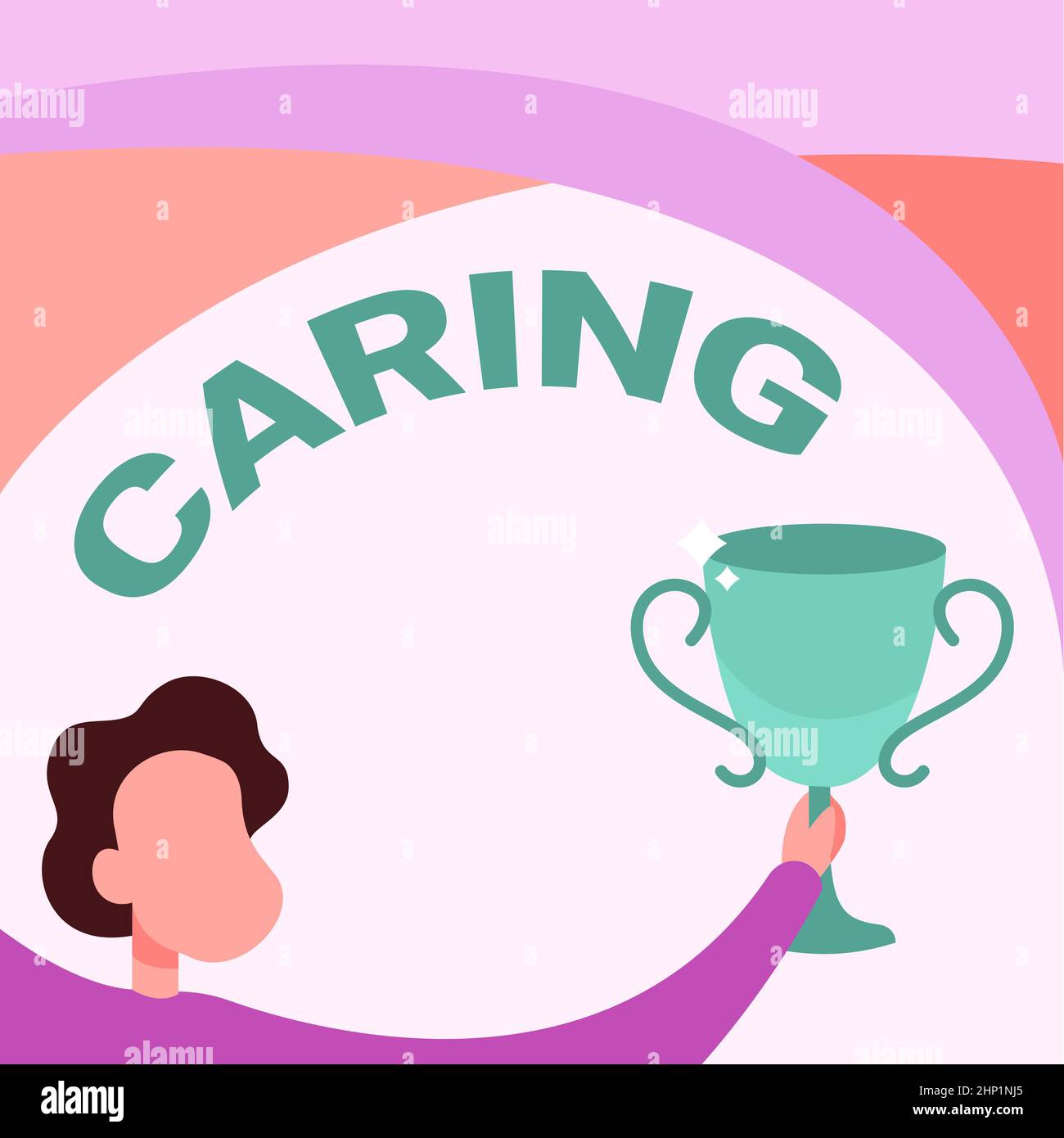 Inspiration showing sign Caring, Word Written on practice of looking ...