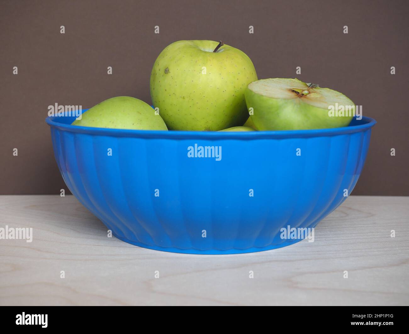 green Granny Smith apple (scientific name Malus domestica) vegetarian ...