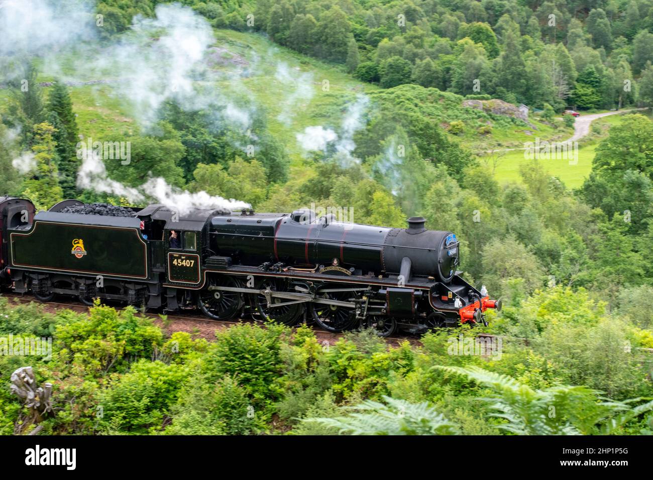 Jacobite Steam Train at the Glenfinnan Viaduct Stock Photo - Alamy