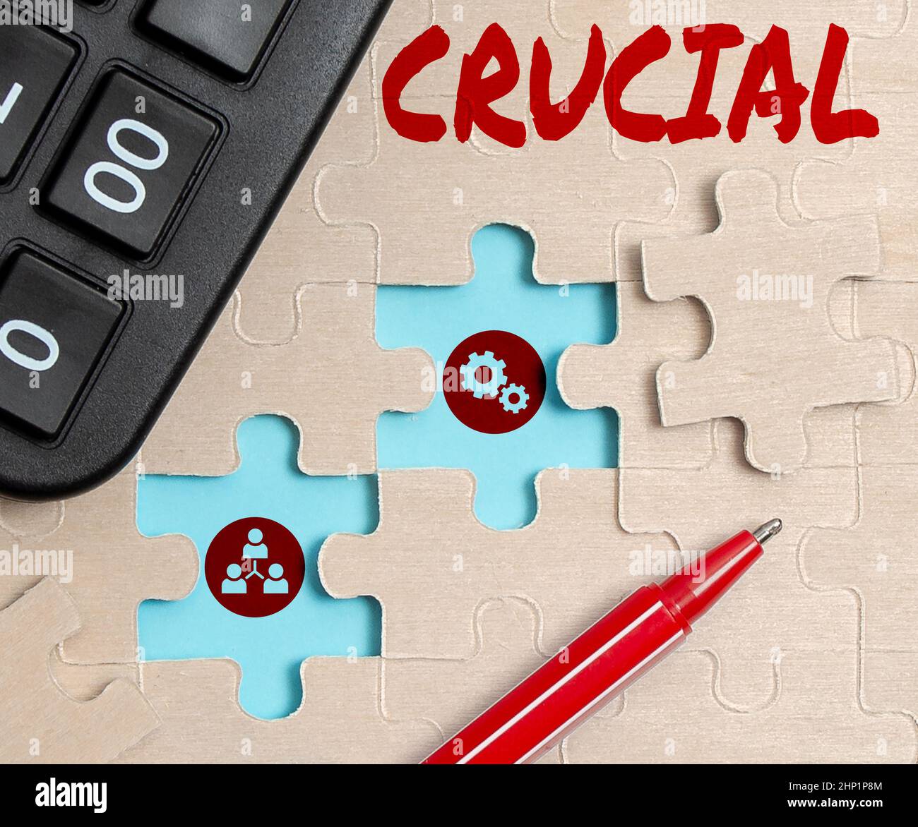 Hand writing sign Crucial, Business idea critical especially in the ...