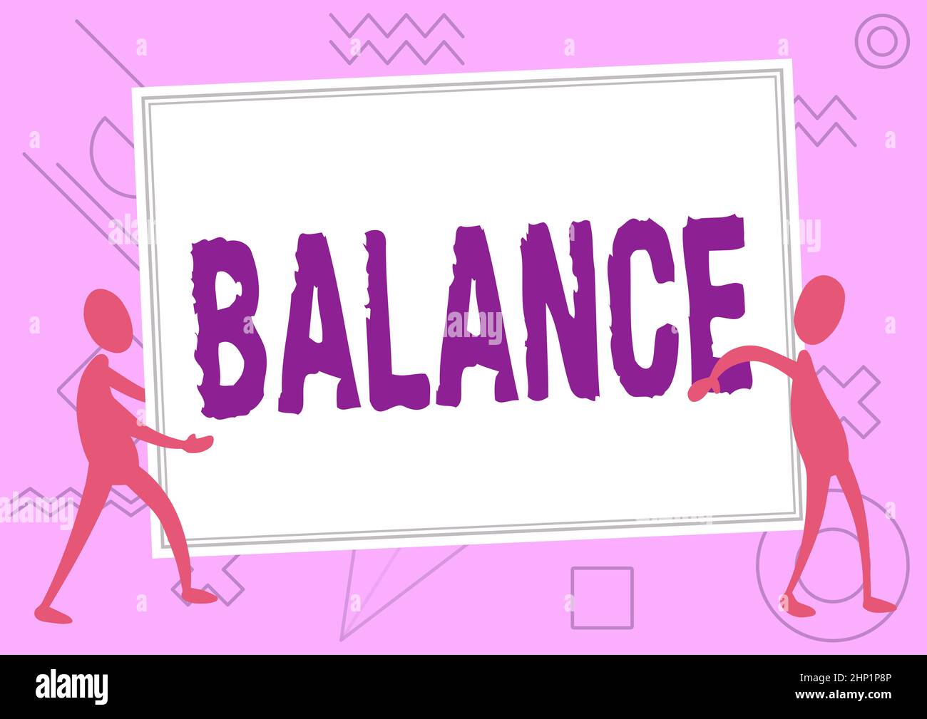 Sign displaying Balance, Internet Concept a state of equilibrium or ...