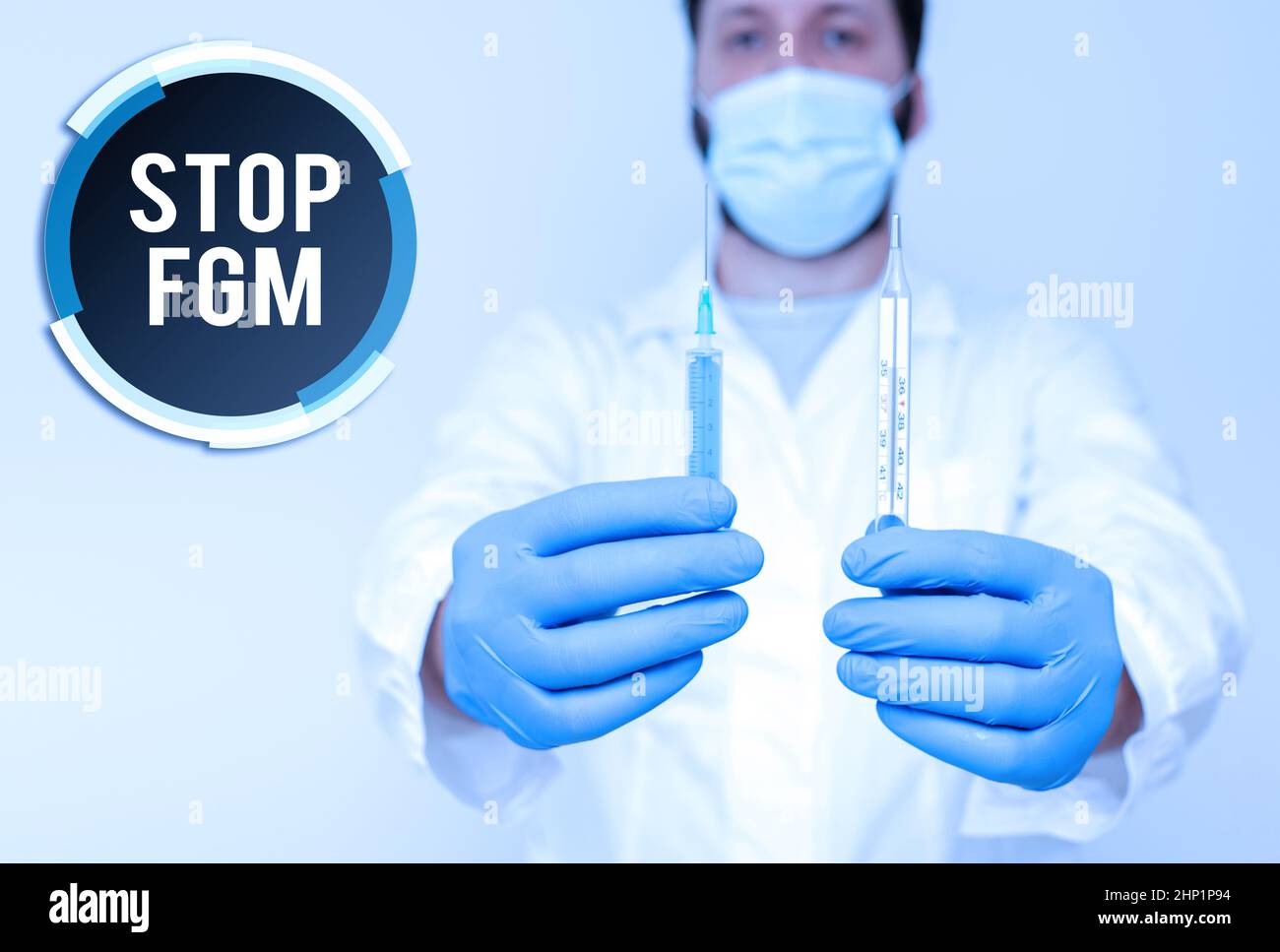 Conceptual display Stop Fgm, Word for Put an end on genital cutting and ...