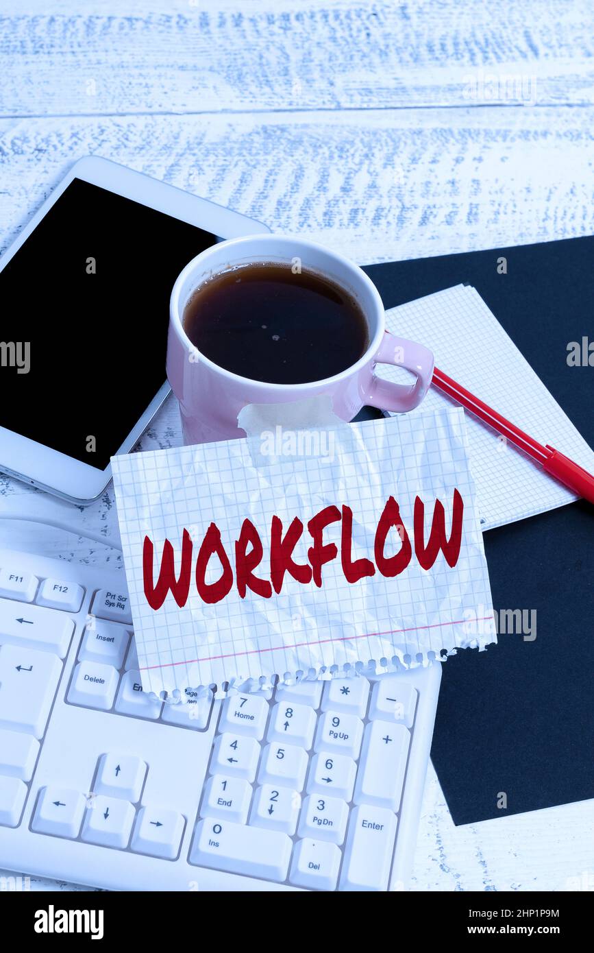 Inspiration Showing Sign Workflow Business Approach Series Of Activities Or Procedures