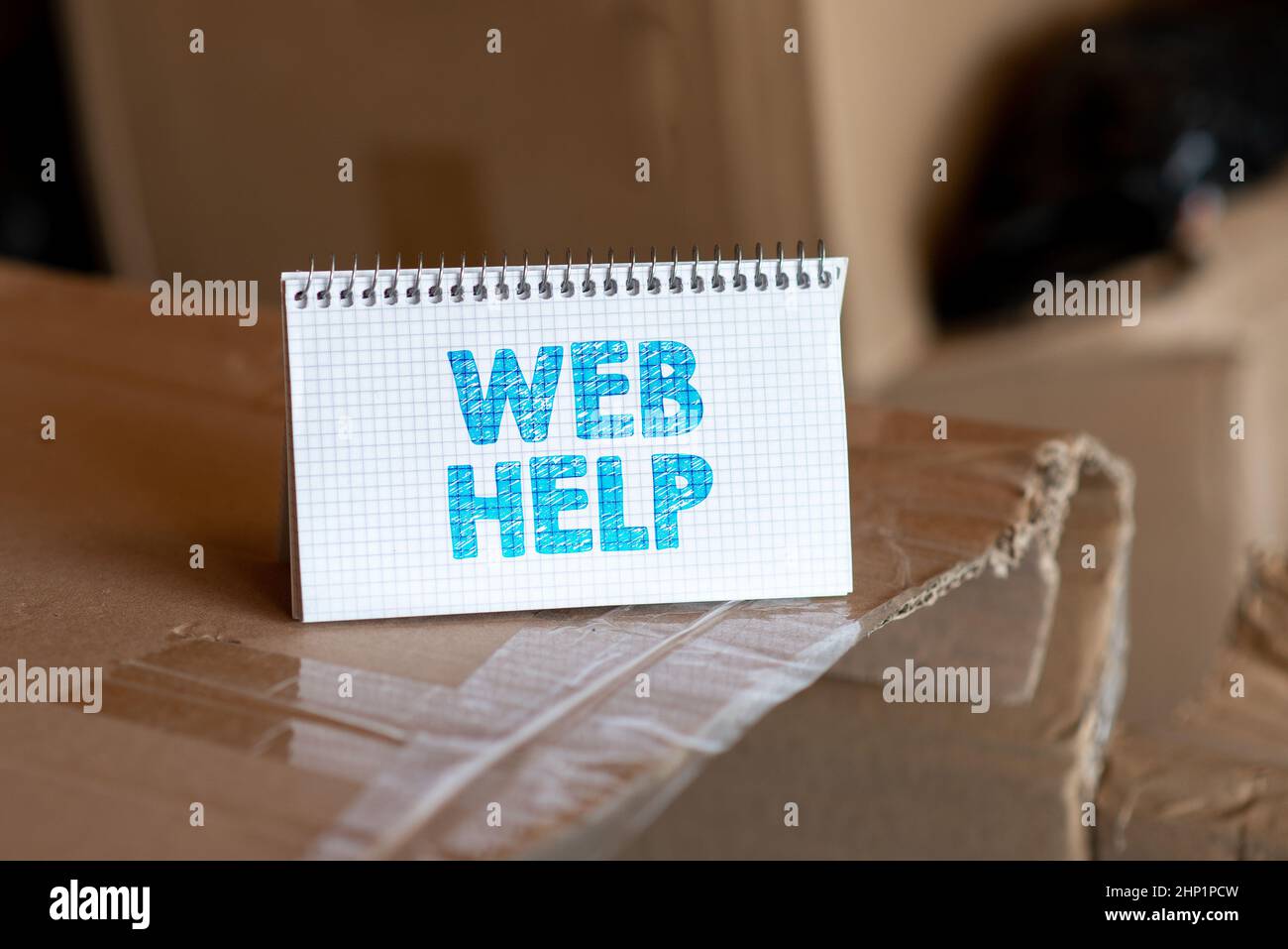 Text Caption Presenting Web Help Internet Concept Procedural Or