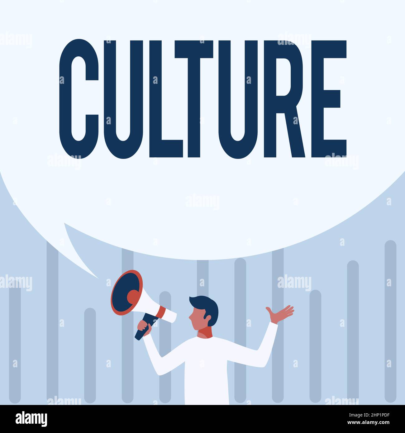 Sign displaying Culture, Business showcase characteristics and ...