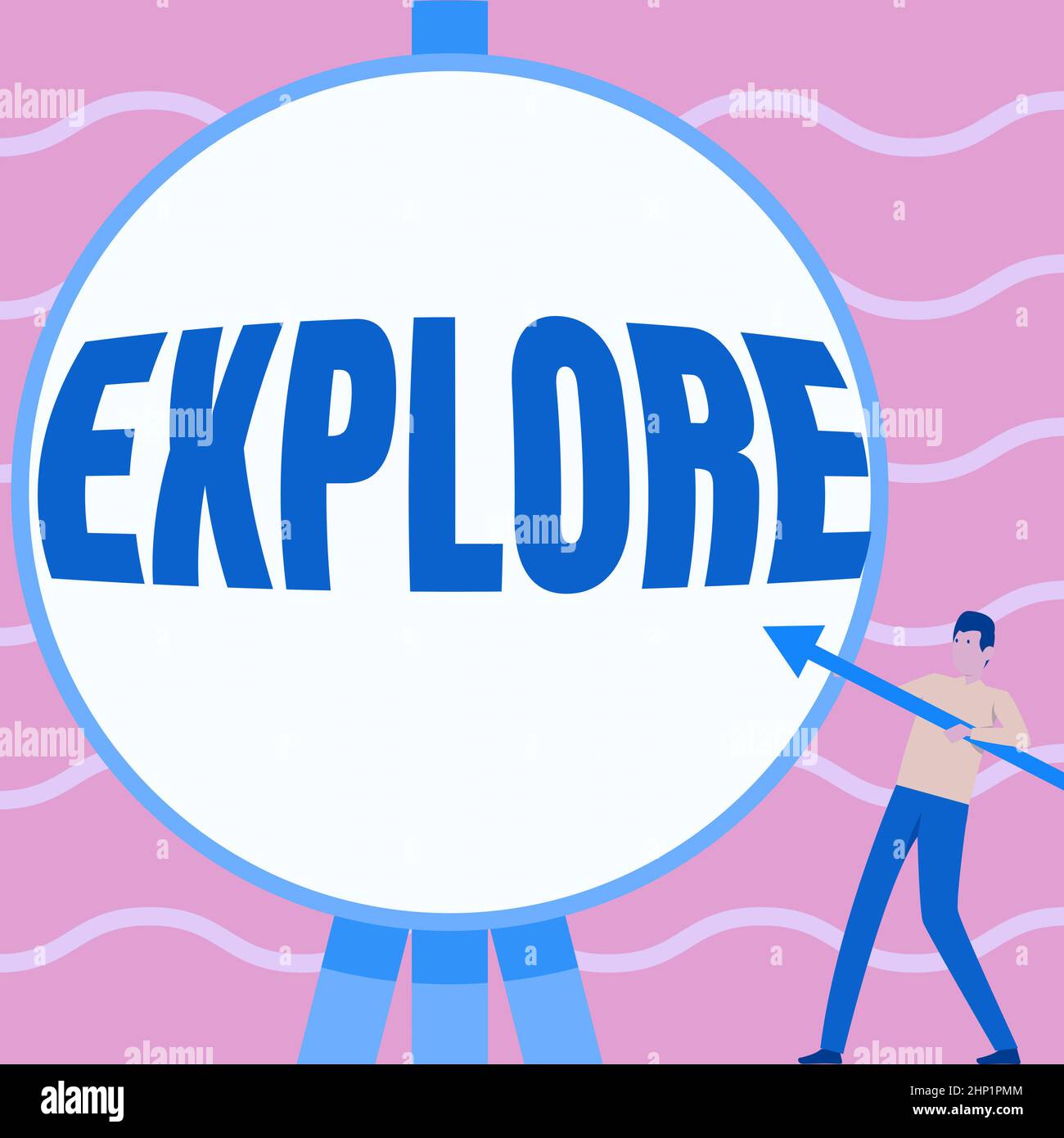 Writing displaying text Explore, Concept meaning Travel somewhere ...