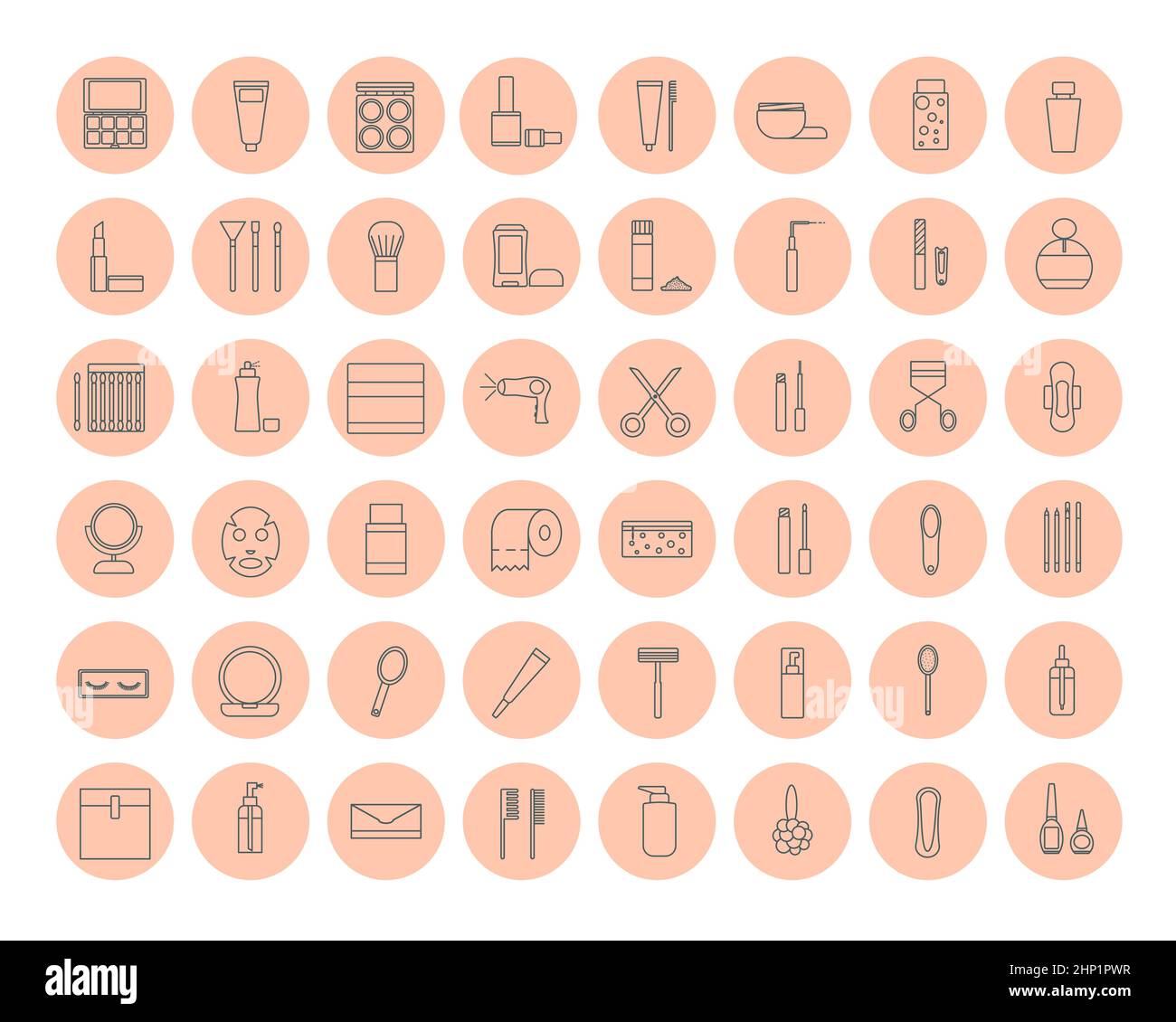 Beauty makeup items Stock Vector Images - Alamy