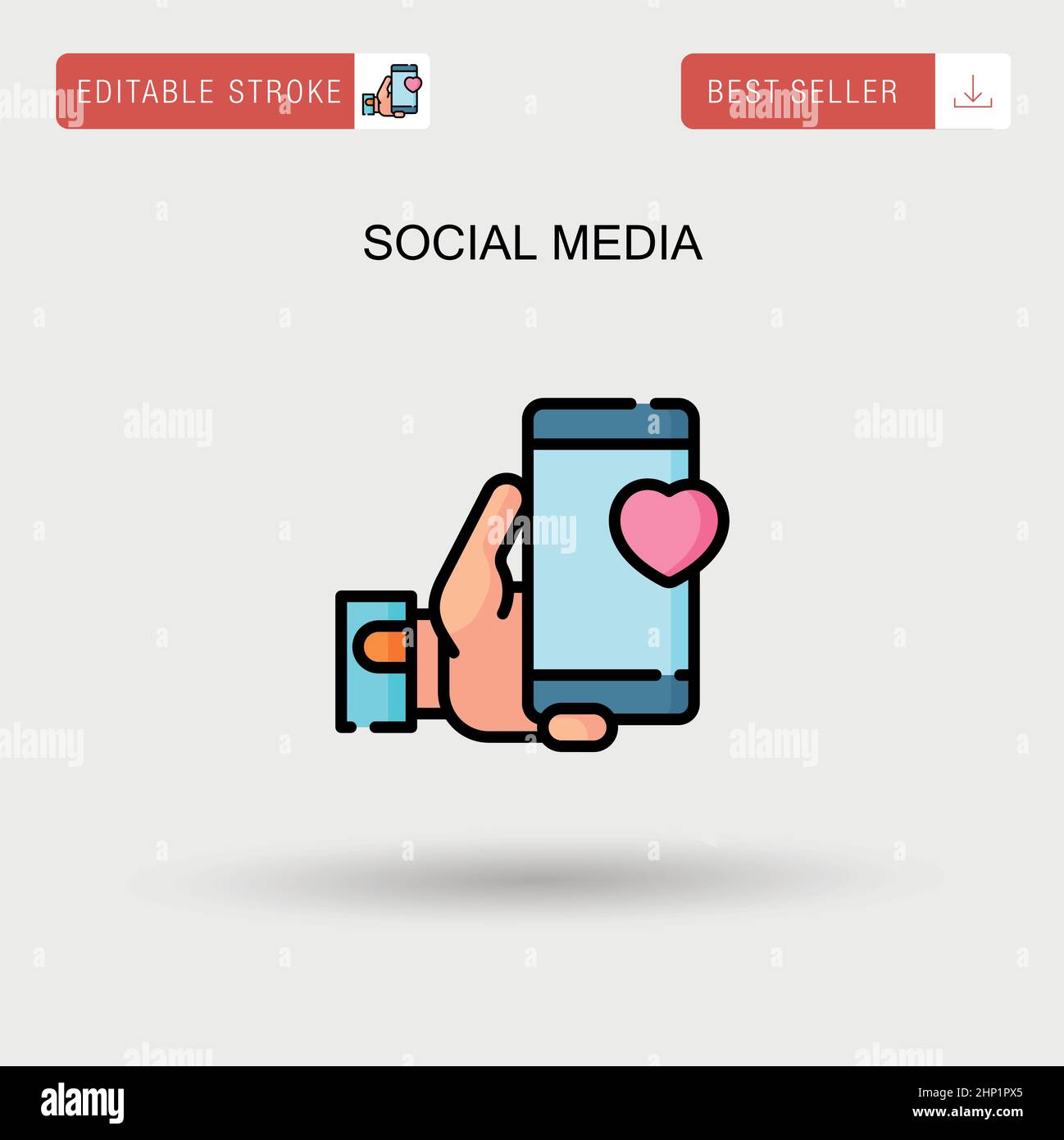 Social media Simple vector icon Stock Vector Image & Art - Alamy