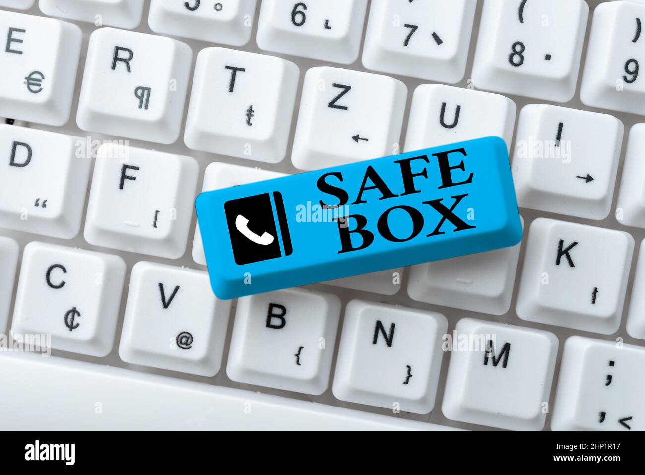 Hand writing sign Safe Box, Word for A small structure where you can ...