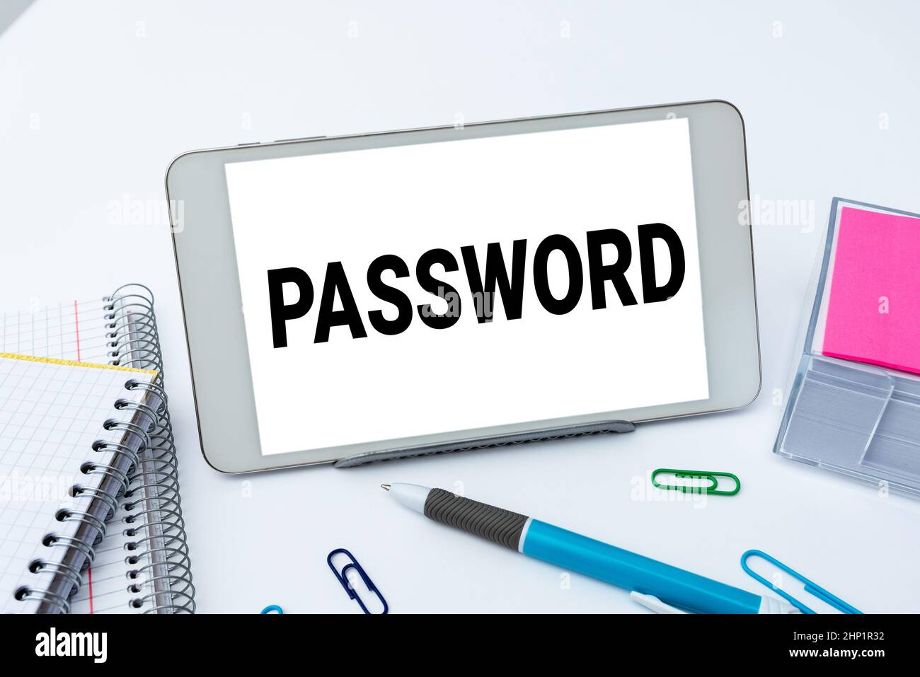 Text sign showing Password, Business concept secret word phrase must ...