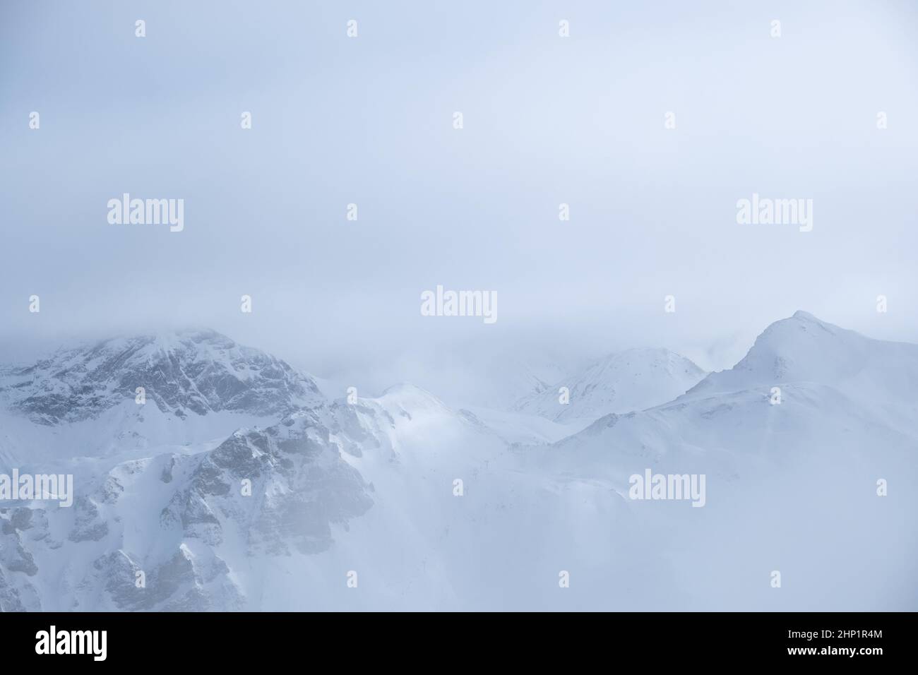 Alpine Mountains around Méribel Ski Resort, France Stock Photo - Alamy