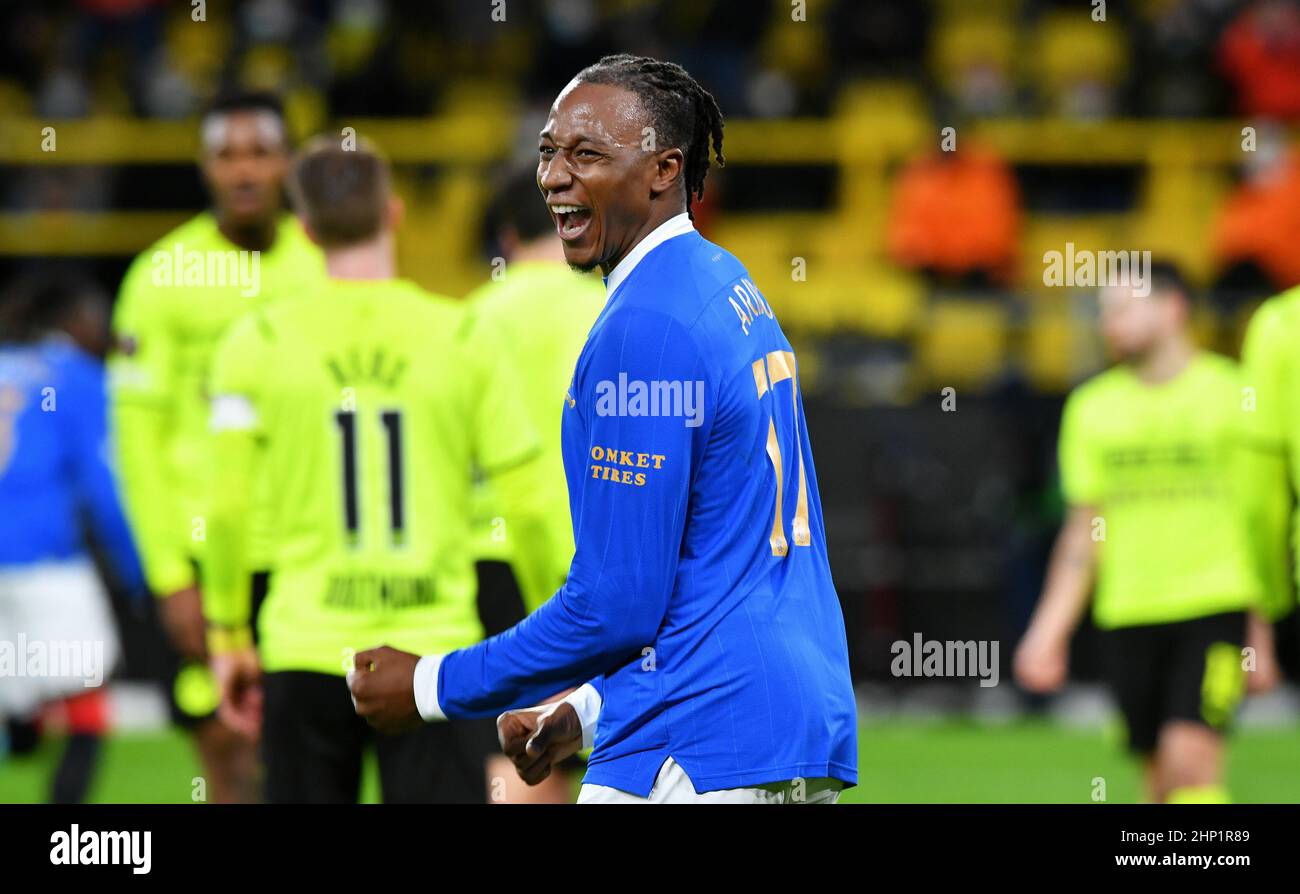 Joe aribo rangers celebrates hi-res stock photography and images - Alamy