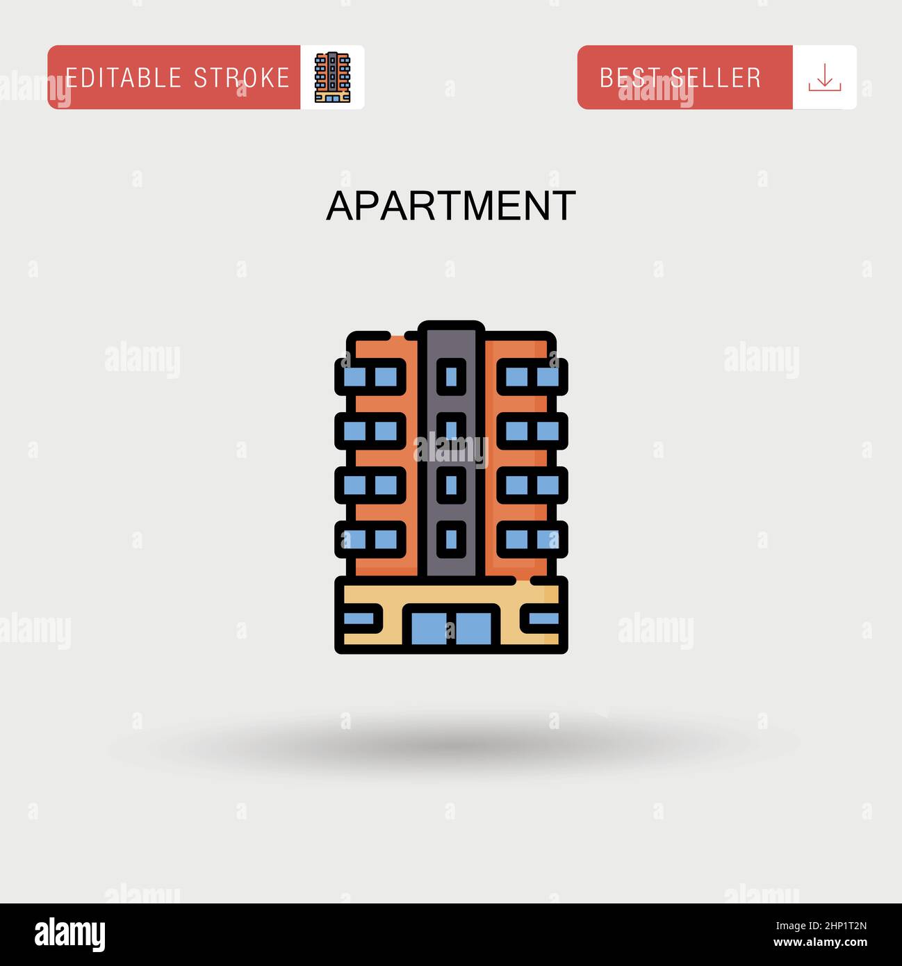Apartment complex white building Stock Vector Images - Alamy