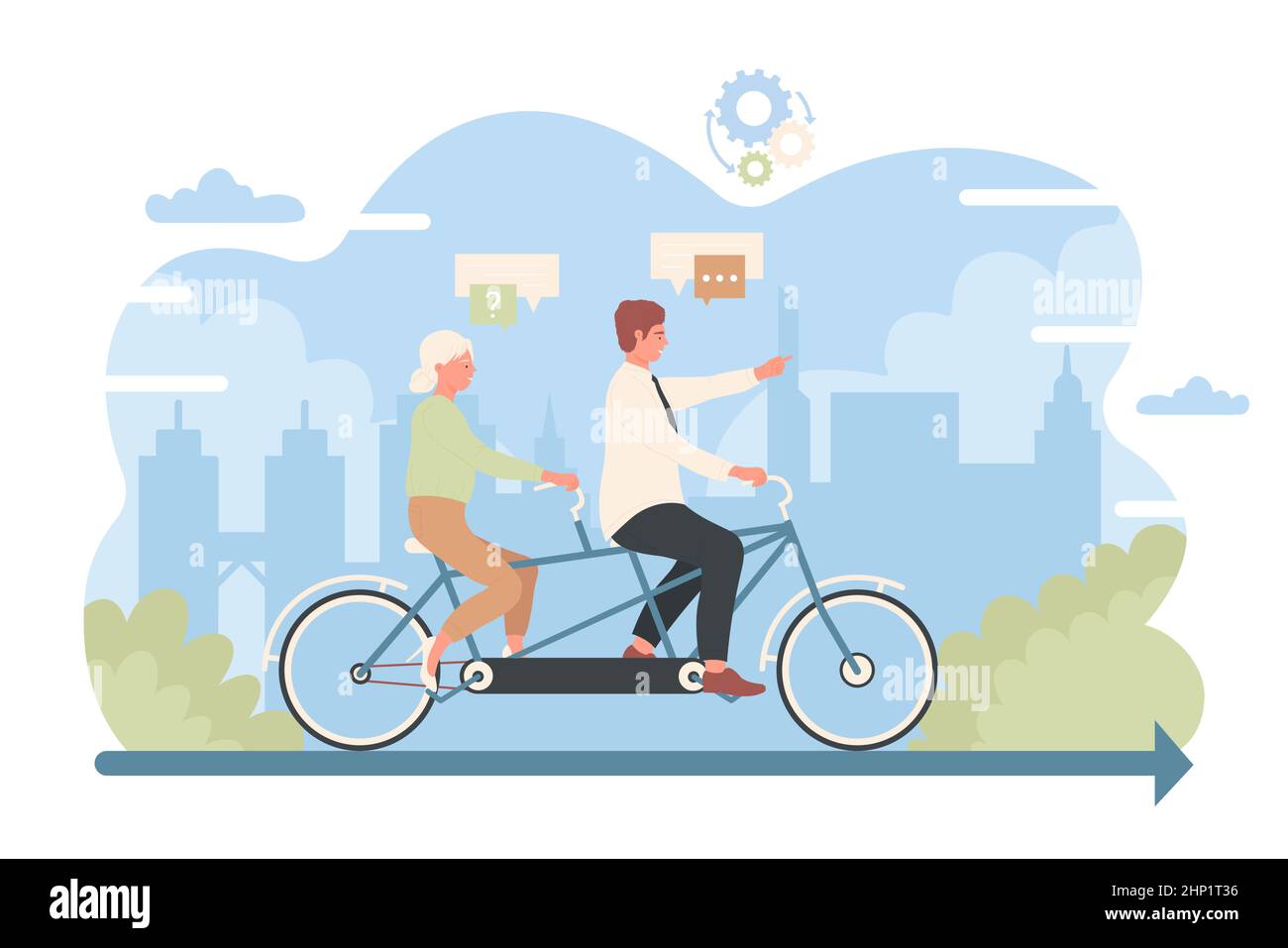 Executive on cycle Stock Vector Images - Alamy