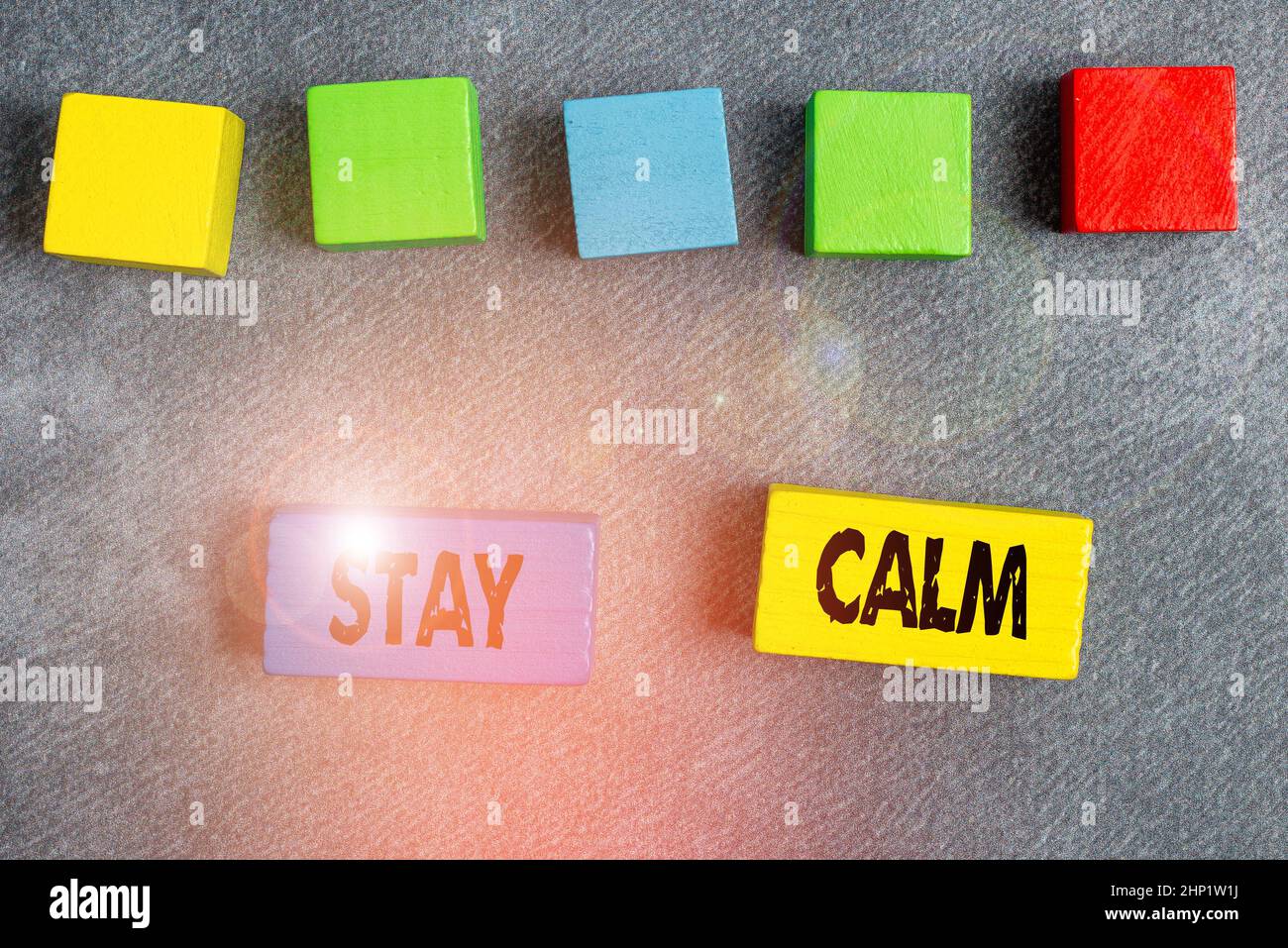 Conceptual caption Stay Calm, Internet Concept Maintain in a state of ...