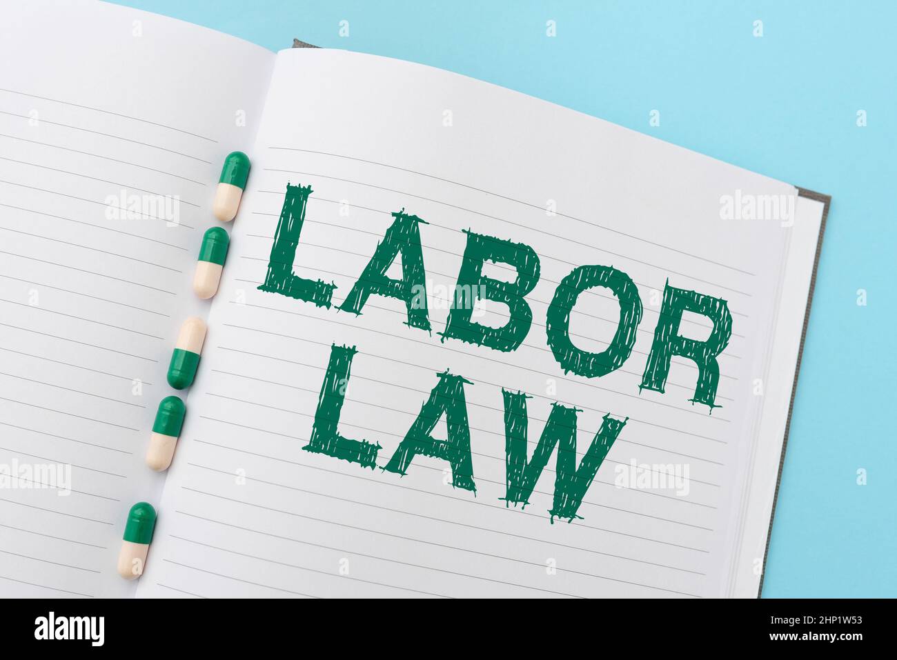 Conceptual caption Labor Law, Word for rules relating to rights and ...