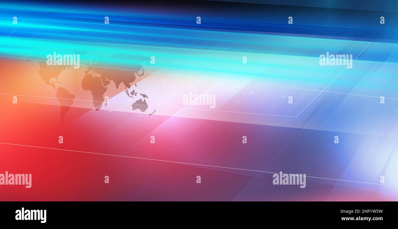 Graphical abstract background with world map. 3d illustration Stock ...