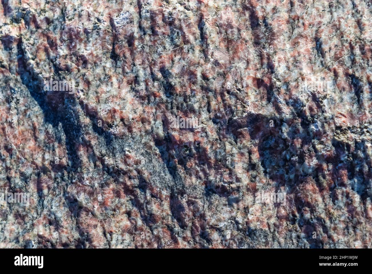 Granite stone texture in a detailed close up view in a high resolution ...
