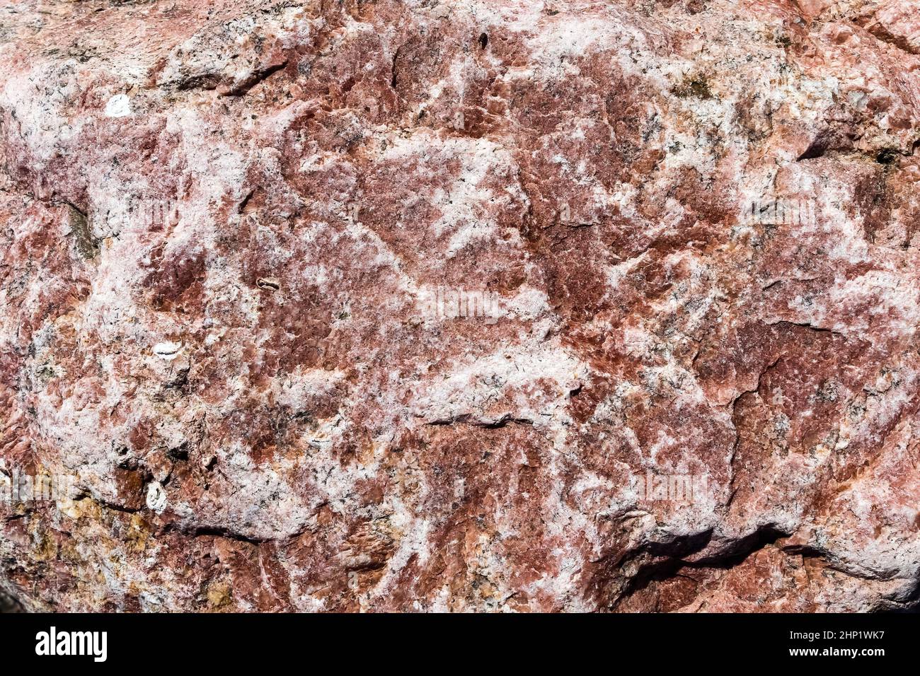 Granite stone texture in a detailed close up view in a high resolution ...