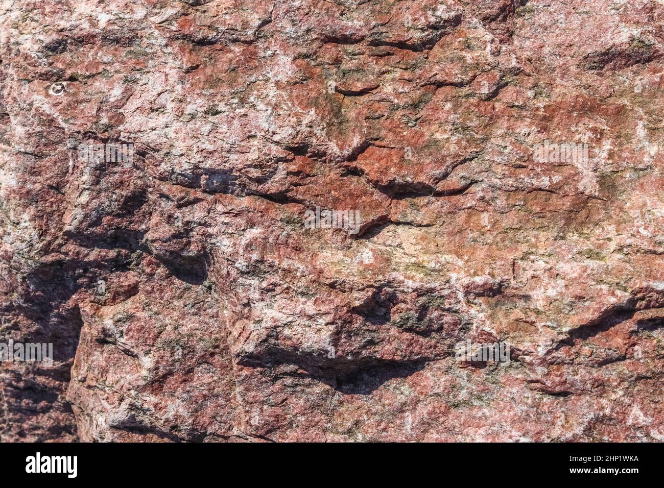 Granite stone texture in a detailed close up view in a high resolution ...