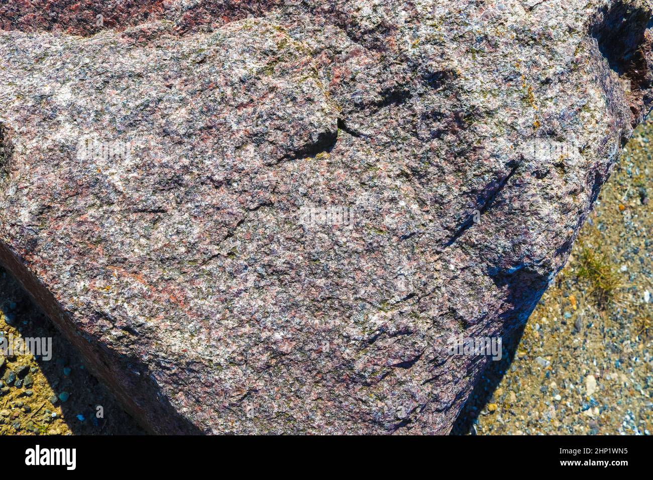 Granite stone texture in a detailed close up view in a high resolution ...