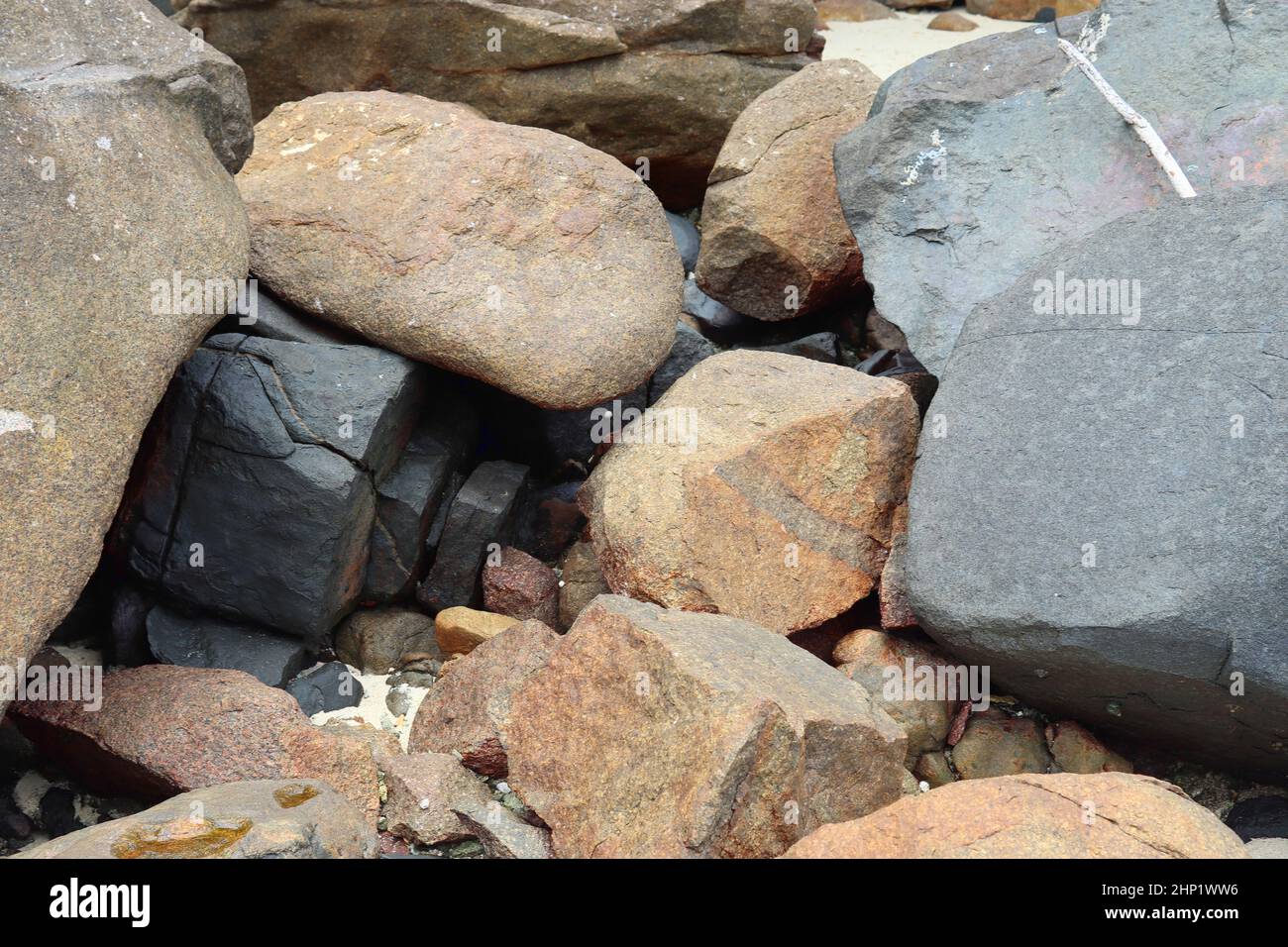 Granite stone texture in a detailed close up view in a high resolution ...