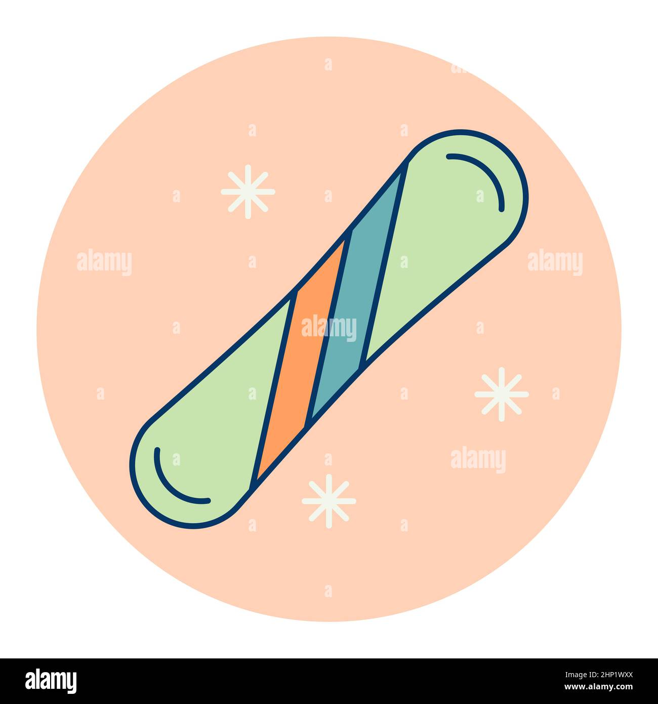 Snowboard vector isolated icon. Winter sign. Graph symbol for travel ...