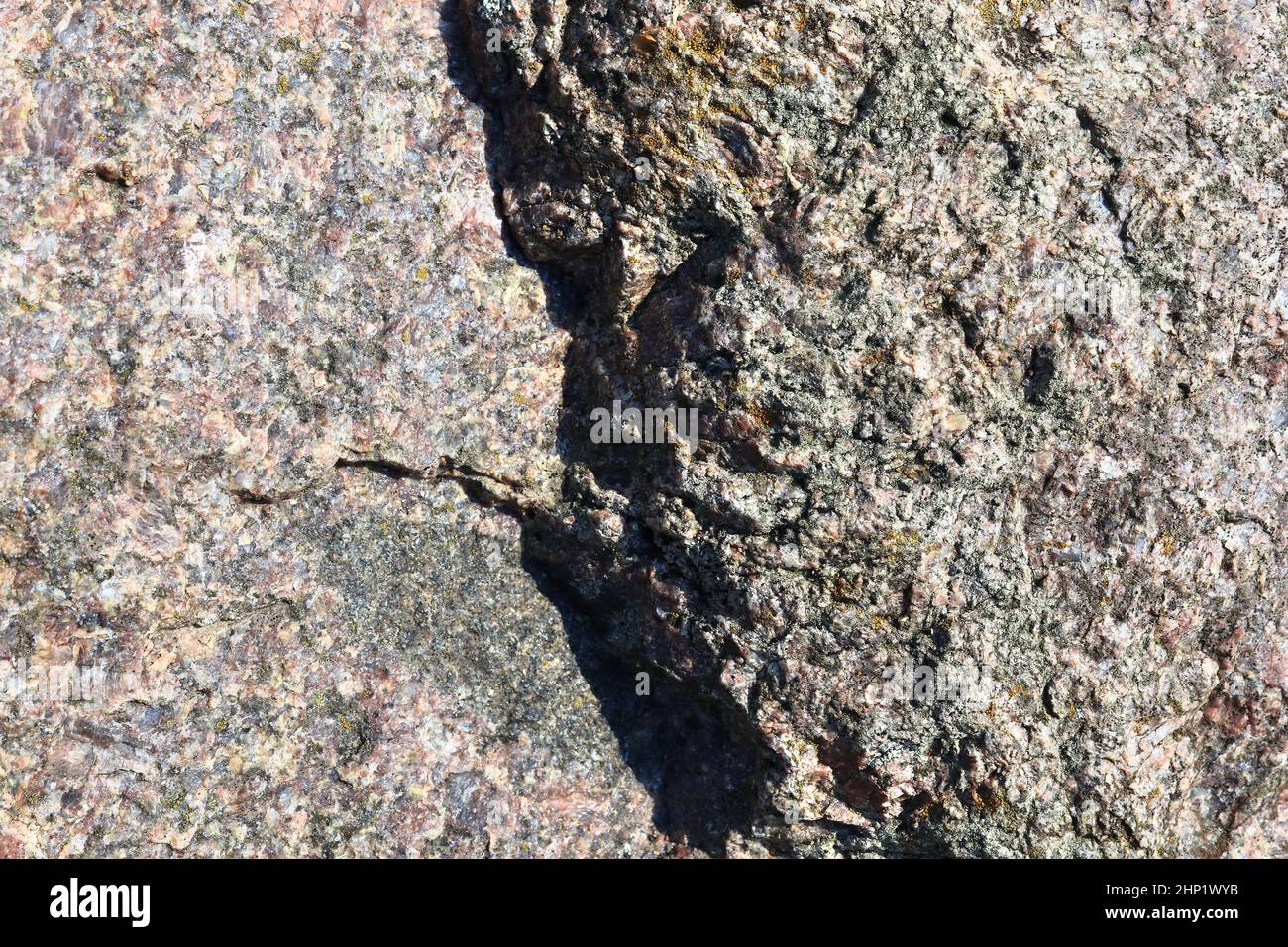 Granite stone texture in a detailed close up view in a high resolution ...