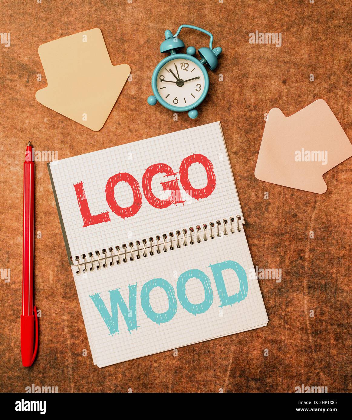 Writing displaying text Logo Wood, Business overview Recognizable ...
