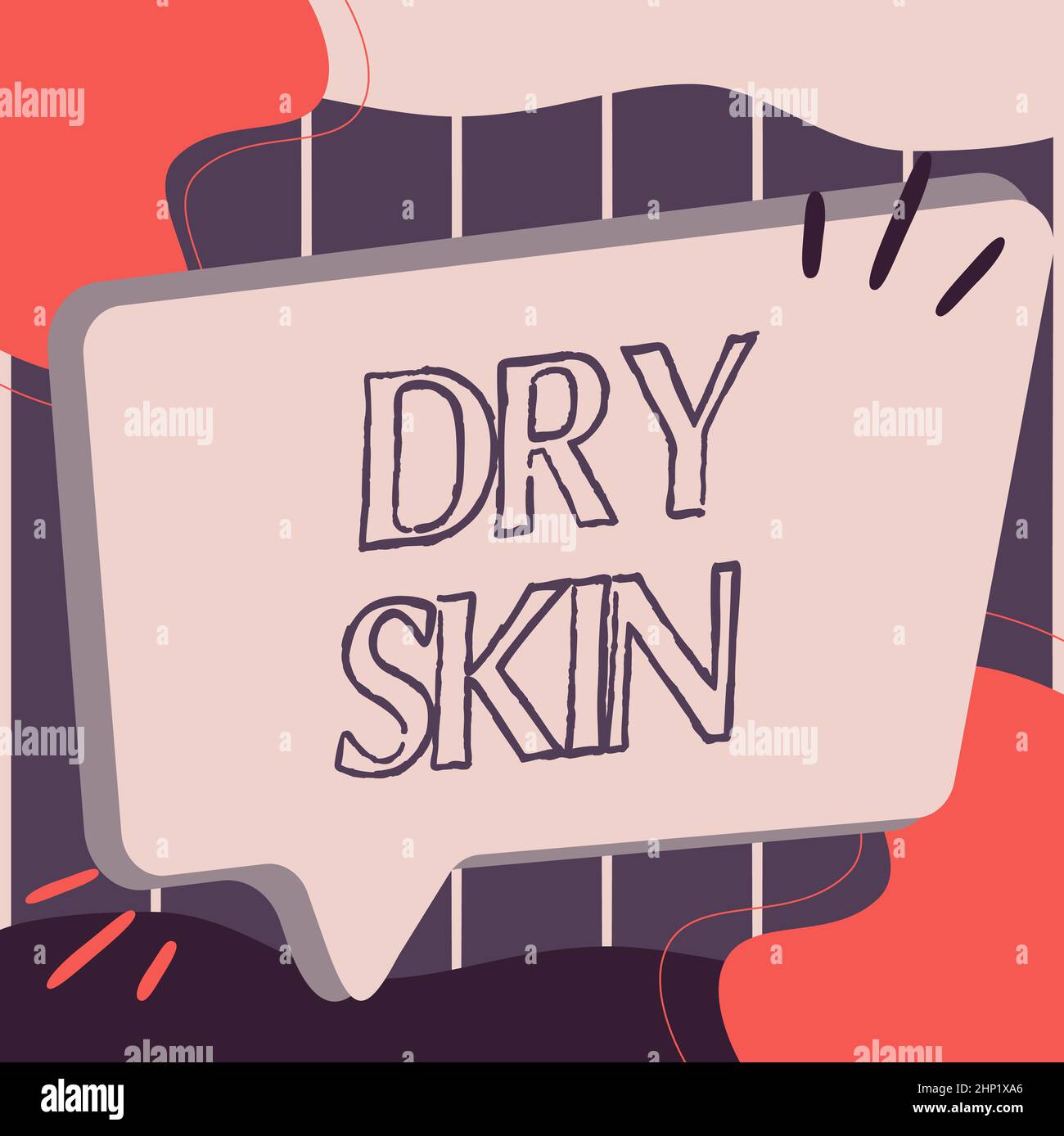 Conceptual display Dry Skin, Conceptual photo uncomfortable condition ...