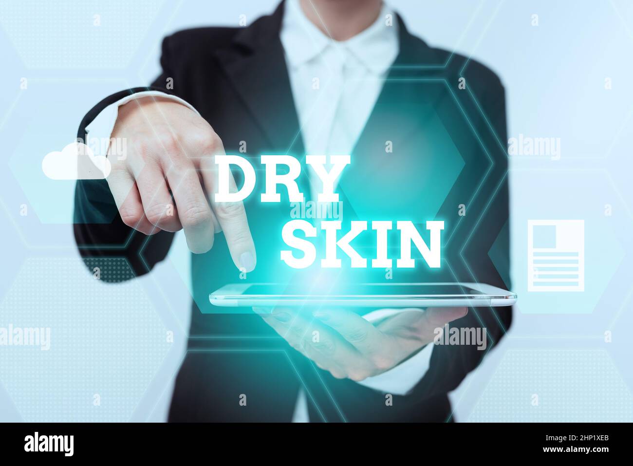 Text showing inspiration Dry Skin, Internet Concept uncomfortable ...