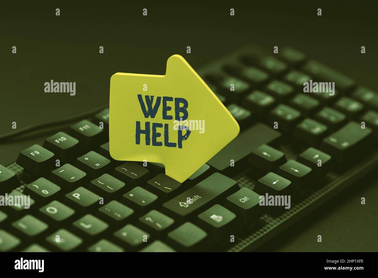 Text sign showing Web Help, Business concept procedural or reference ...