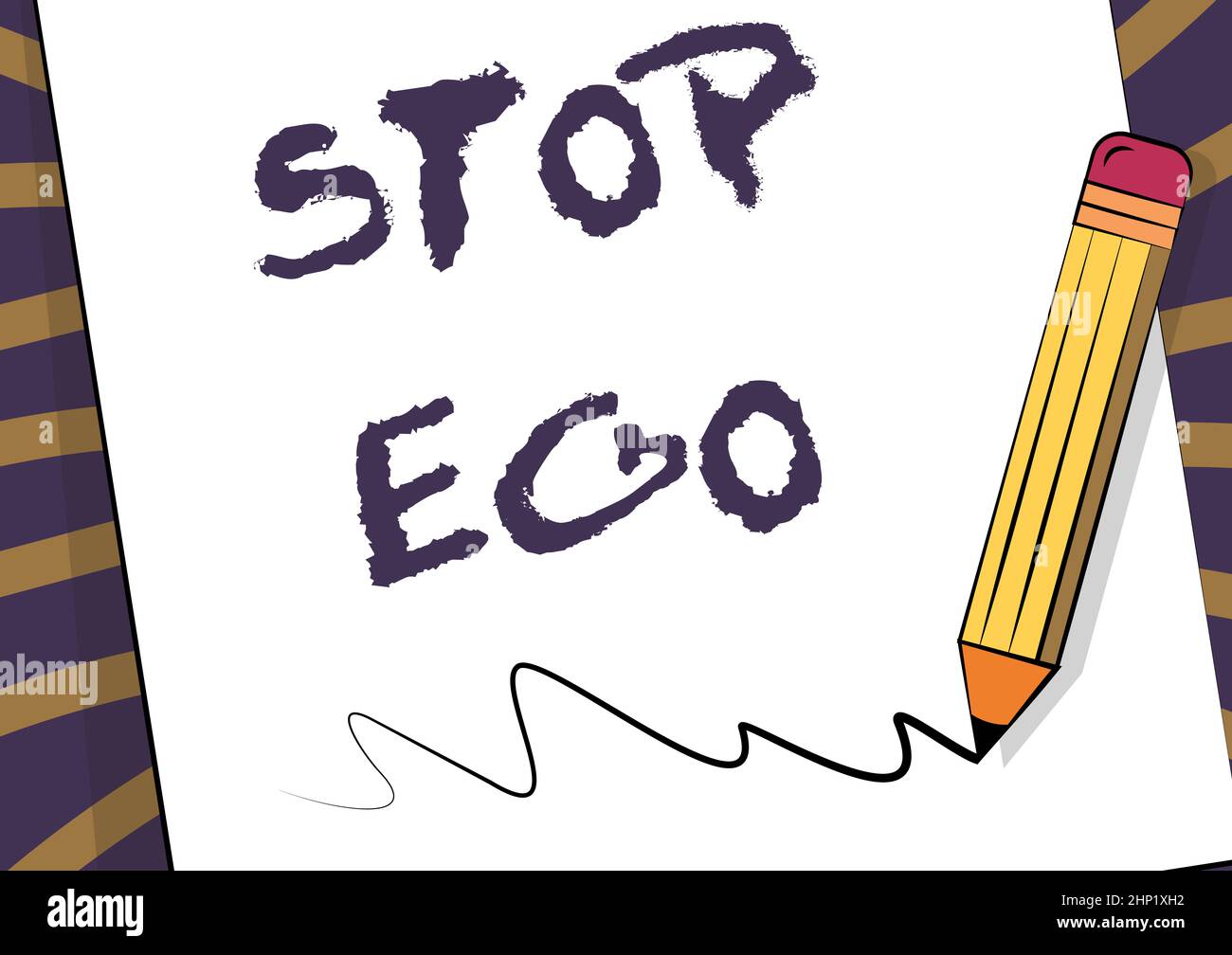 Text sign showing Stop Ego, Business showcase Control your obsession ...