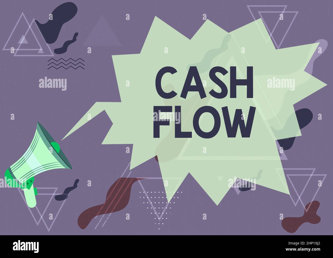 Hand writing sign Cash Flow, Word for Movement of the money in and out ...