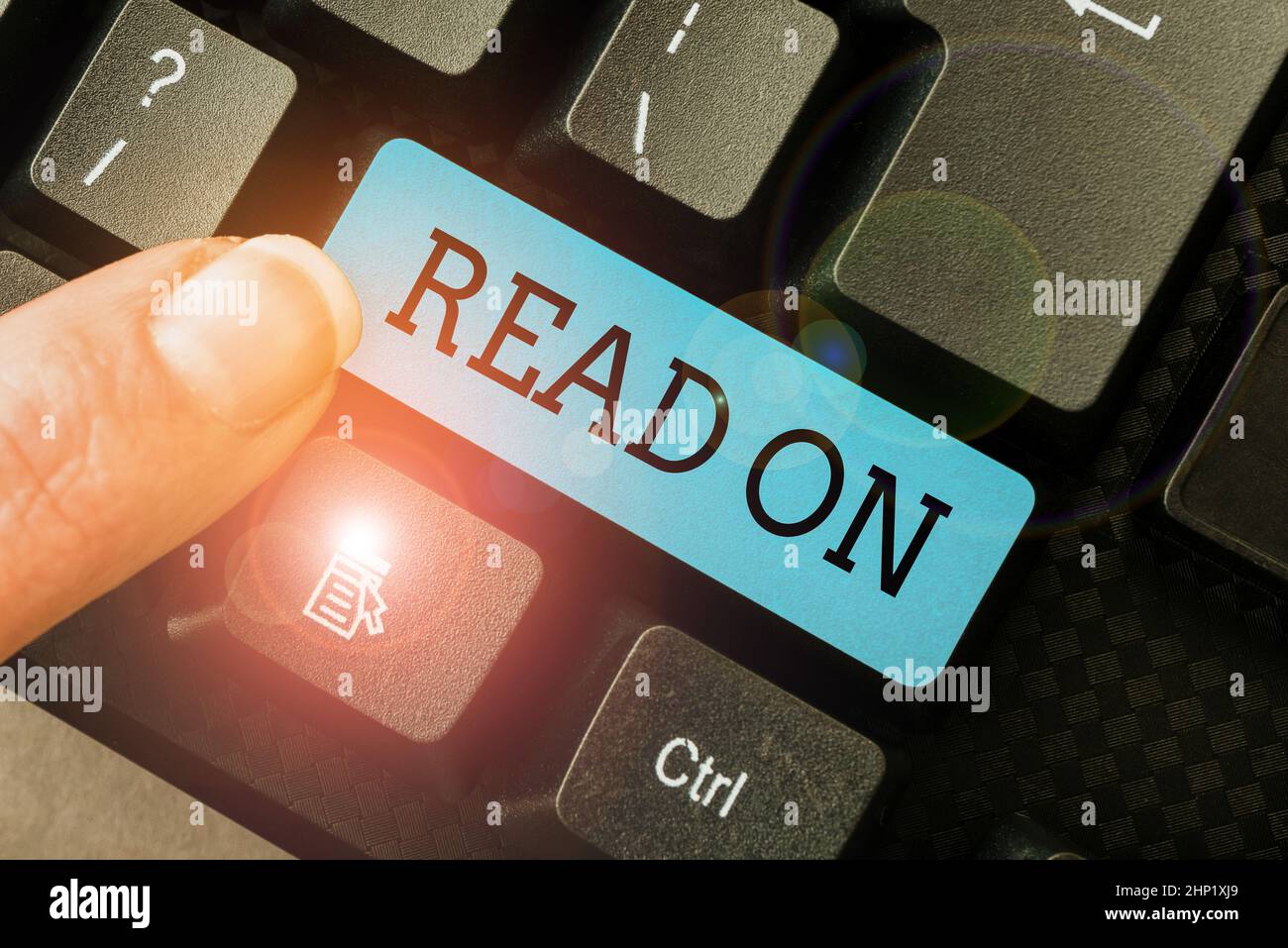 Conceptual display Read On, Business approach spend time reading in ...