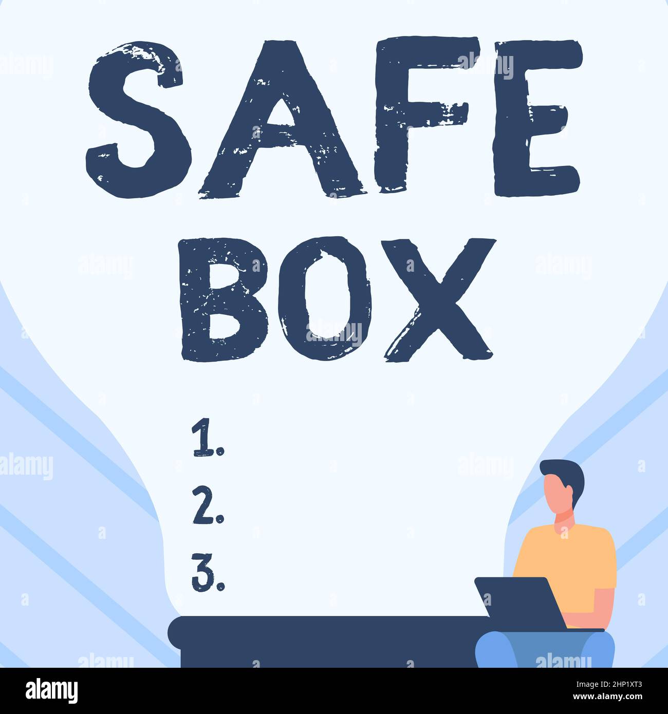 Text showing inspiration Safe Box, Business showcase A small structure ...