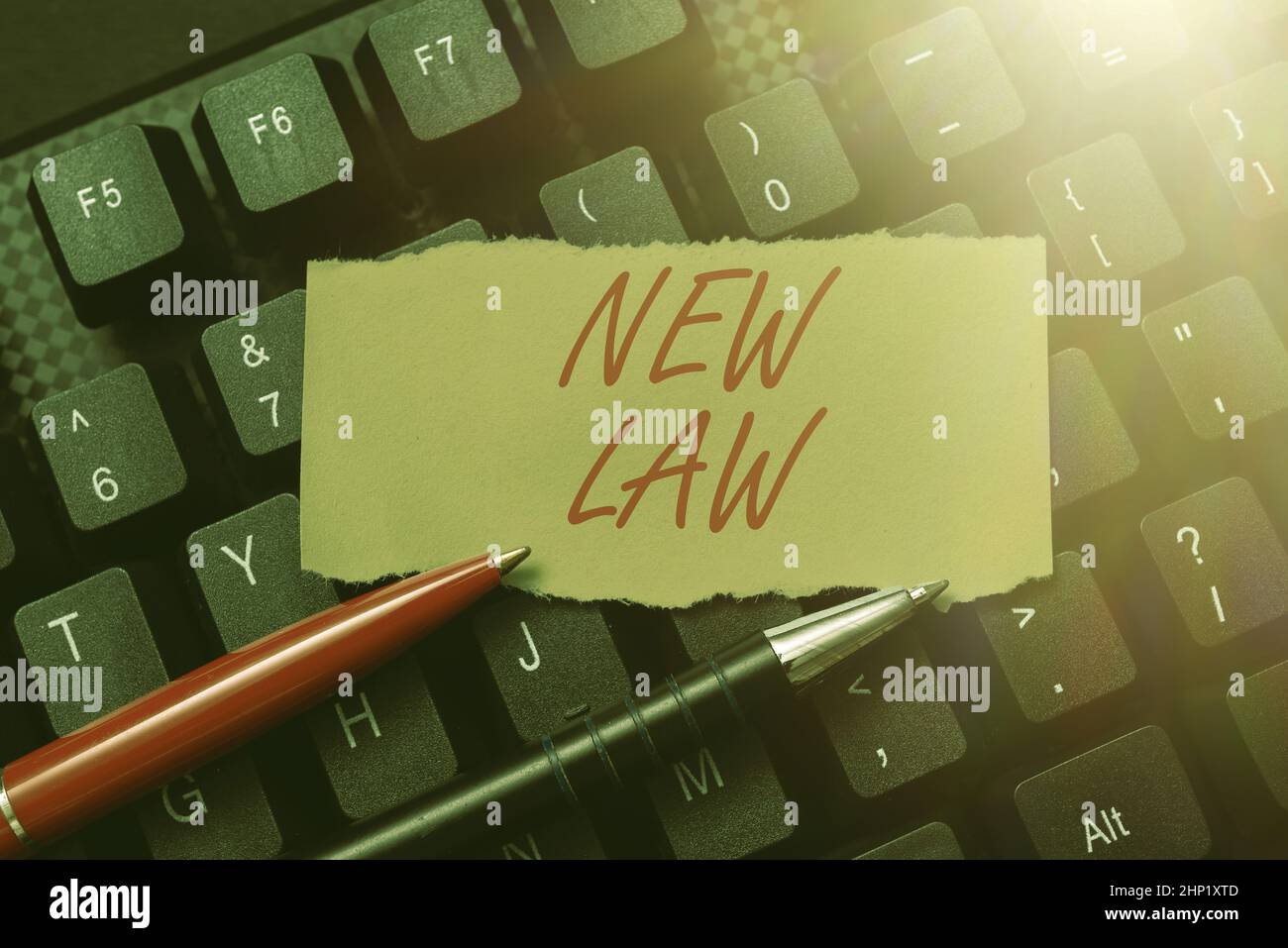 Text showing inspiration New Law, Business showcase system of rules ...