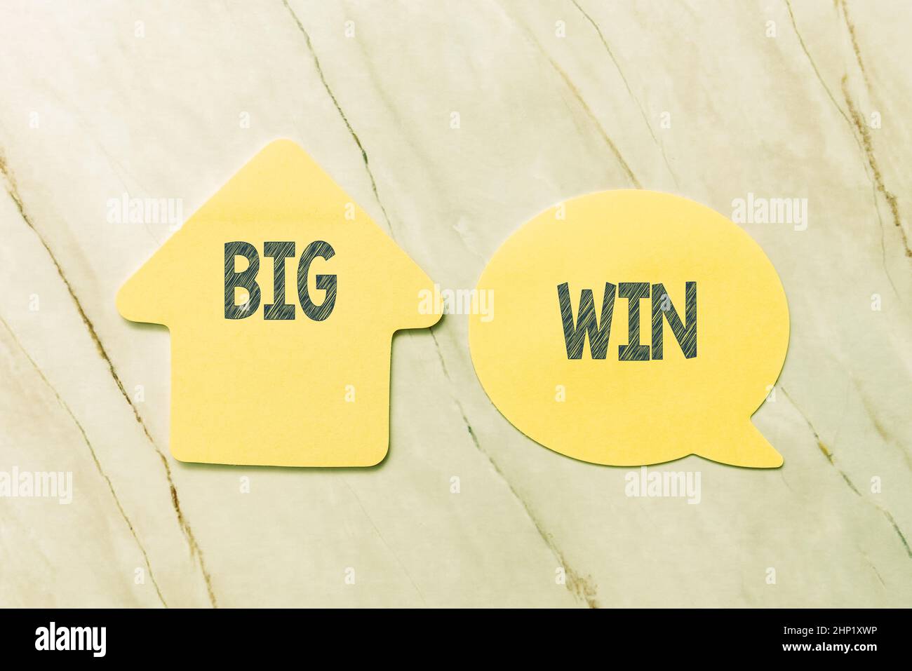 Conceptual caption Big Win, Business approach having won an important ...