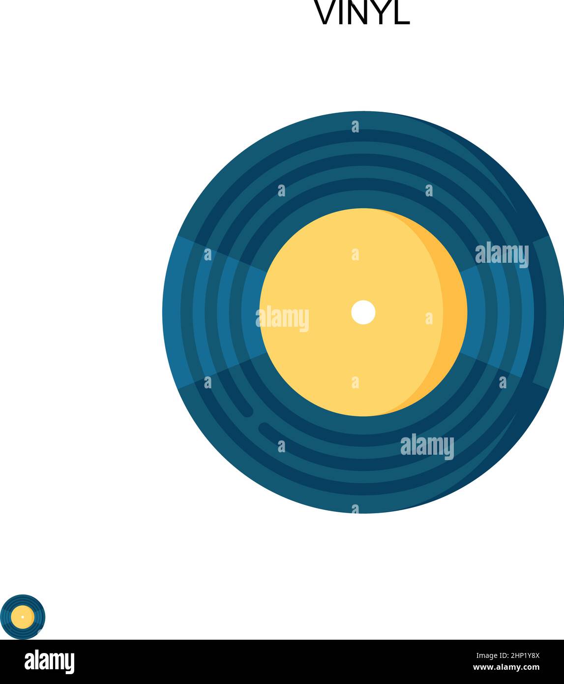 Vinyl Simple Vector Icon Illustration Symbol Design Template For Web Mobile Ui Element Stock