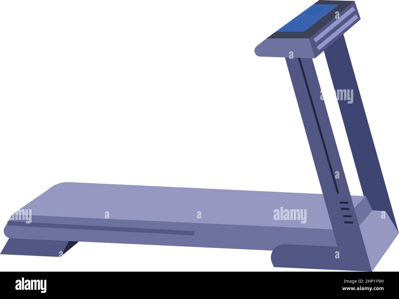 Threadmill icon. Home exercise machine. Fitness gym device isolated on ...