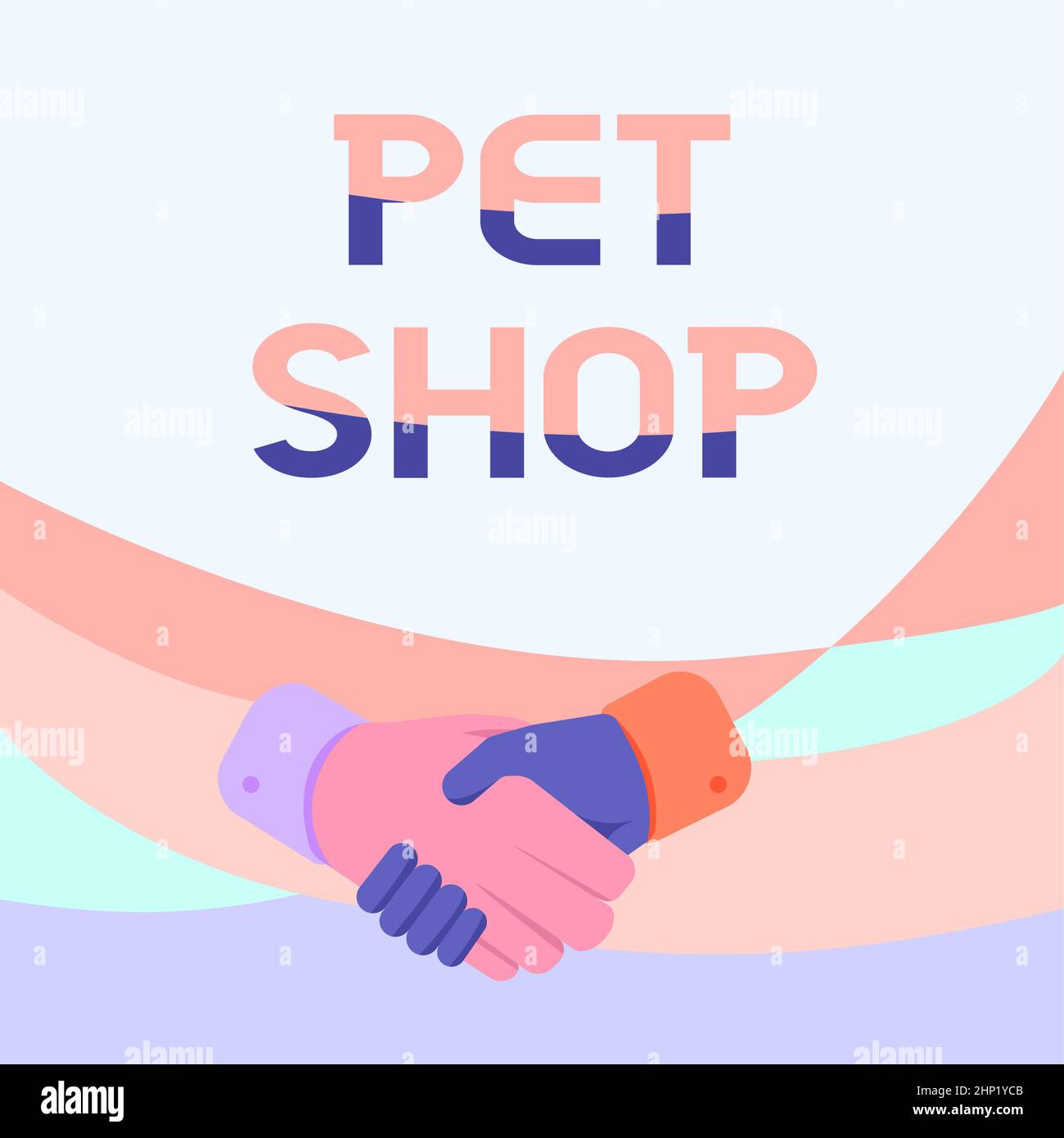 Conceptual display Pet Shop, Word Written on Retail business that sells ...