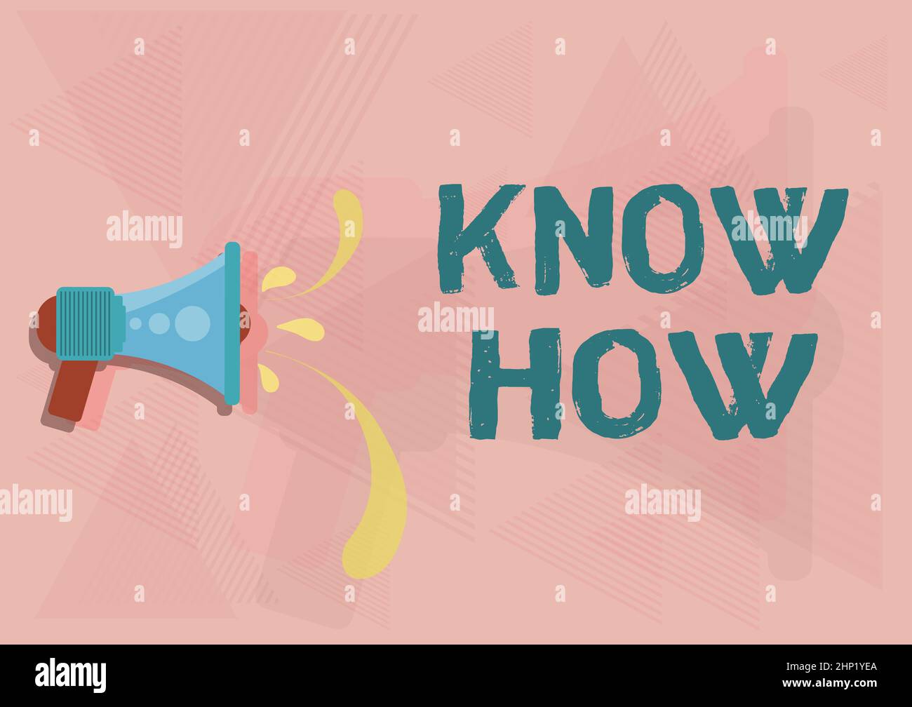 Text sign showing Know How, Business approach The process to learn of ...