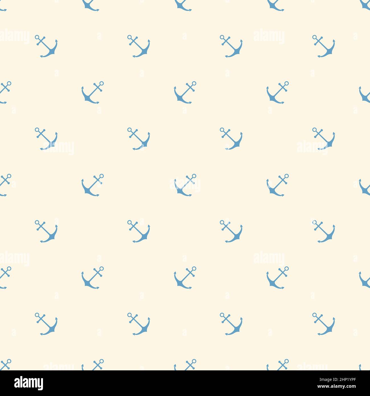 Nautical seamless pattern with ship anchors. Vector illustration Stock ...