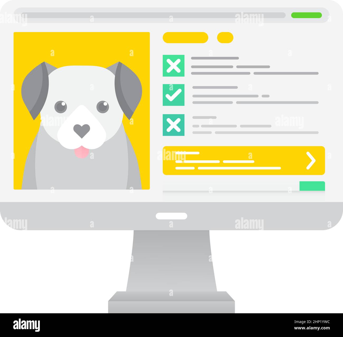 Grooming computer Stock Vector Images - Alamy