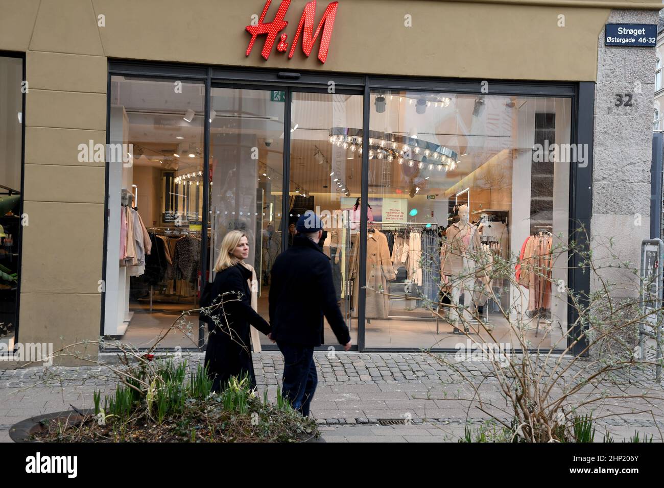 Copenhagen/Denmark./18 February 2022/Swedish retail store on stroeget ...