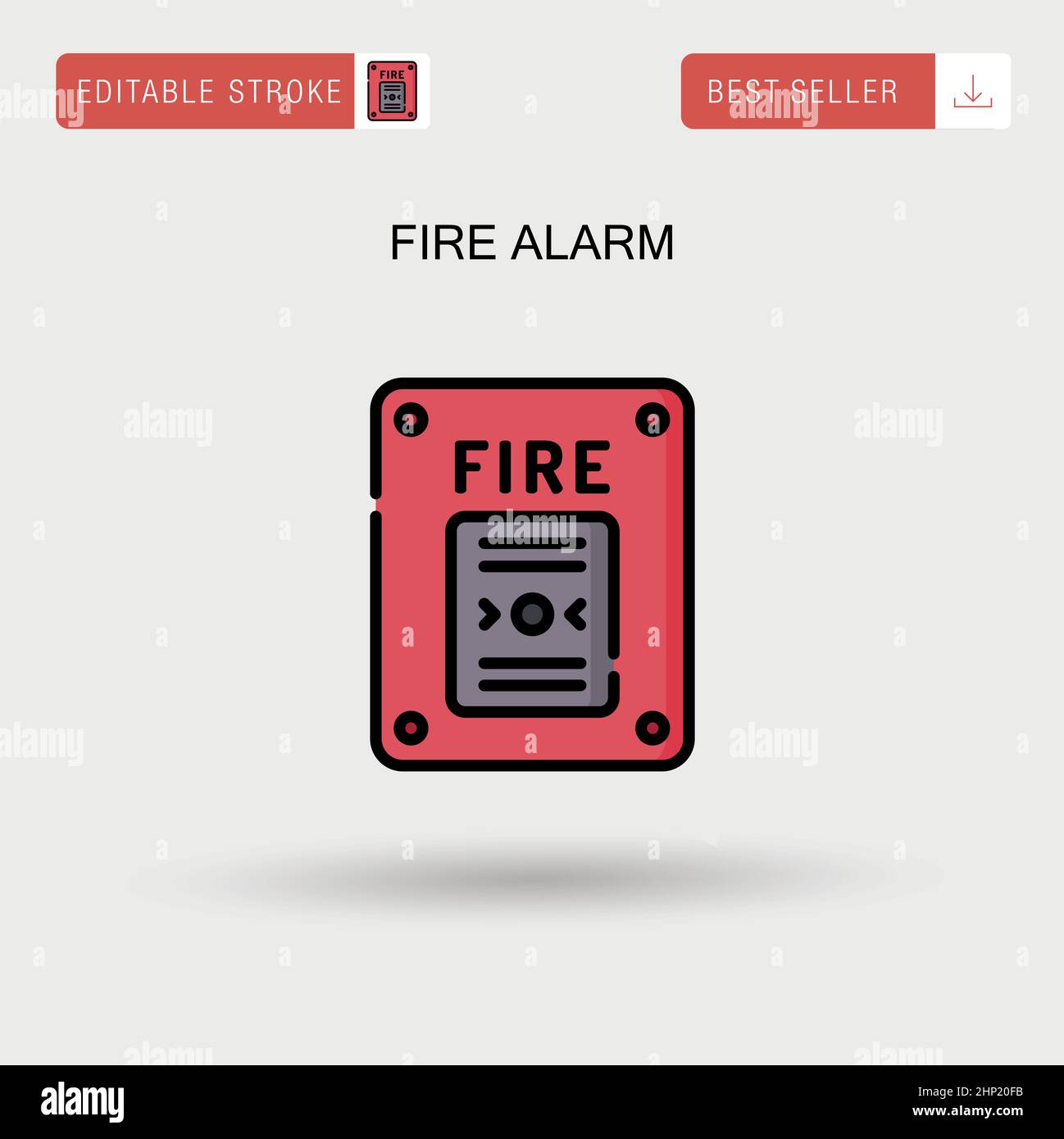Fire alarm control box Stock Vector Images - Alamy